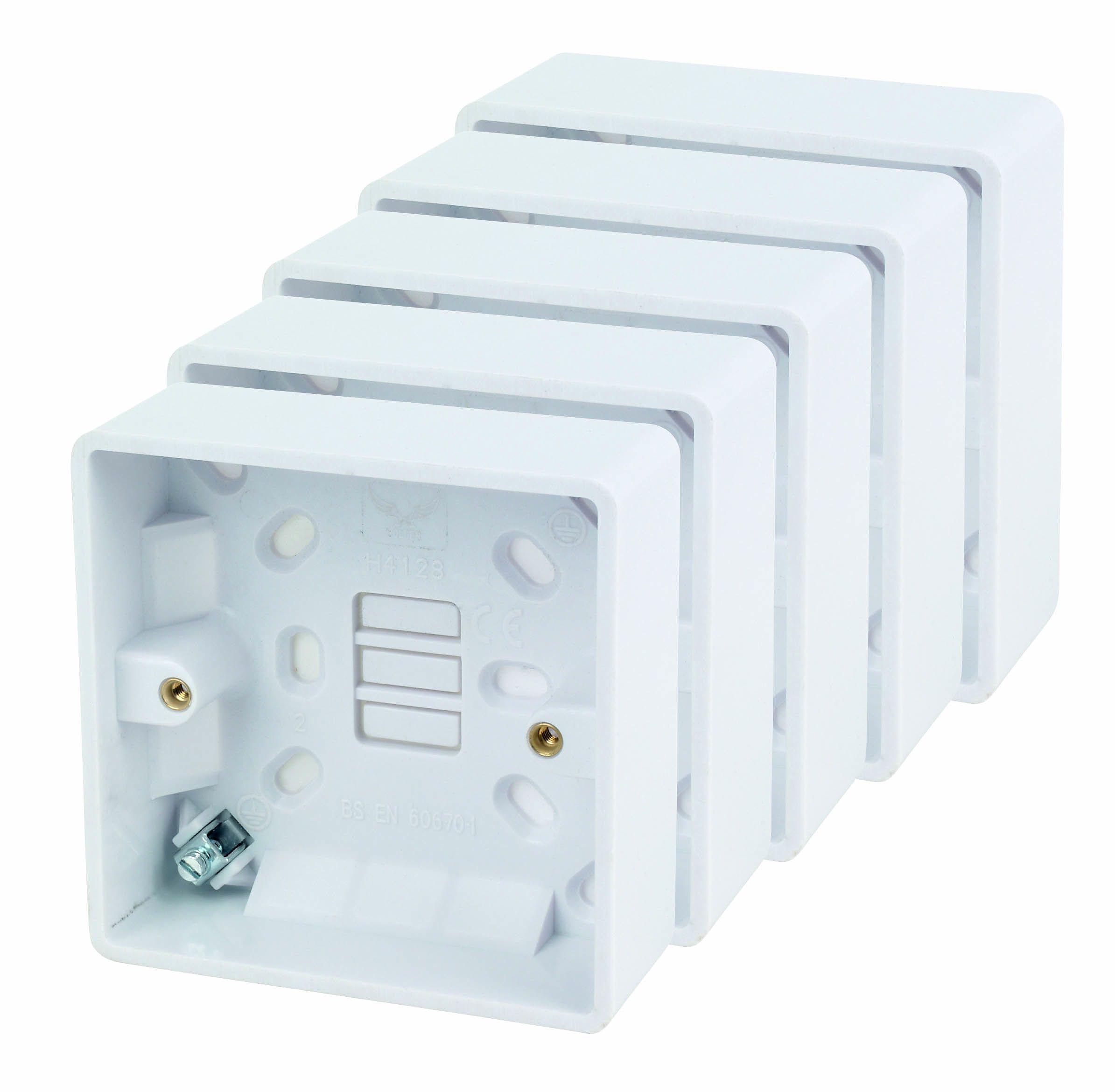 LAP 32mm Moulded box, Pack of 5