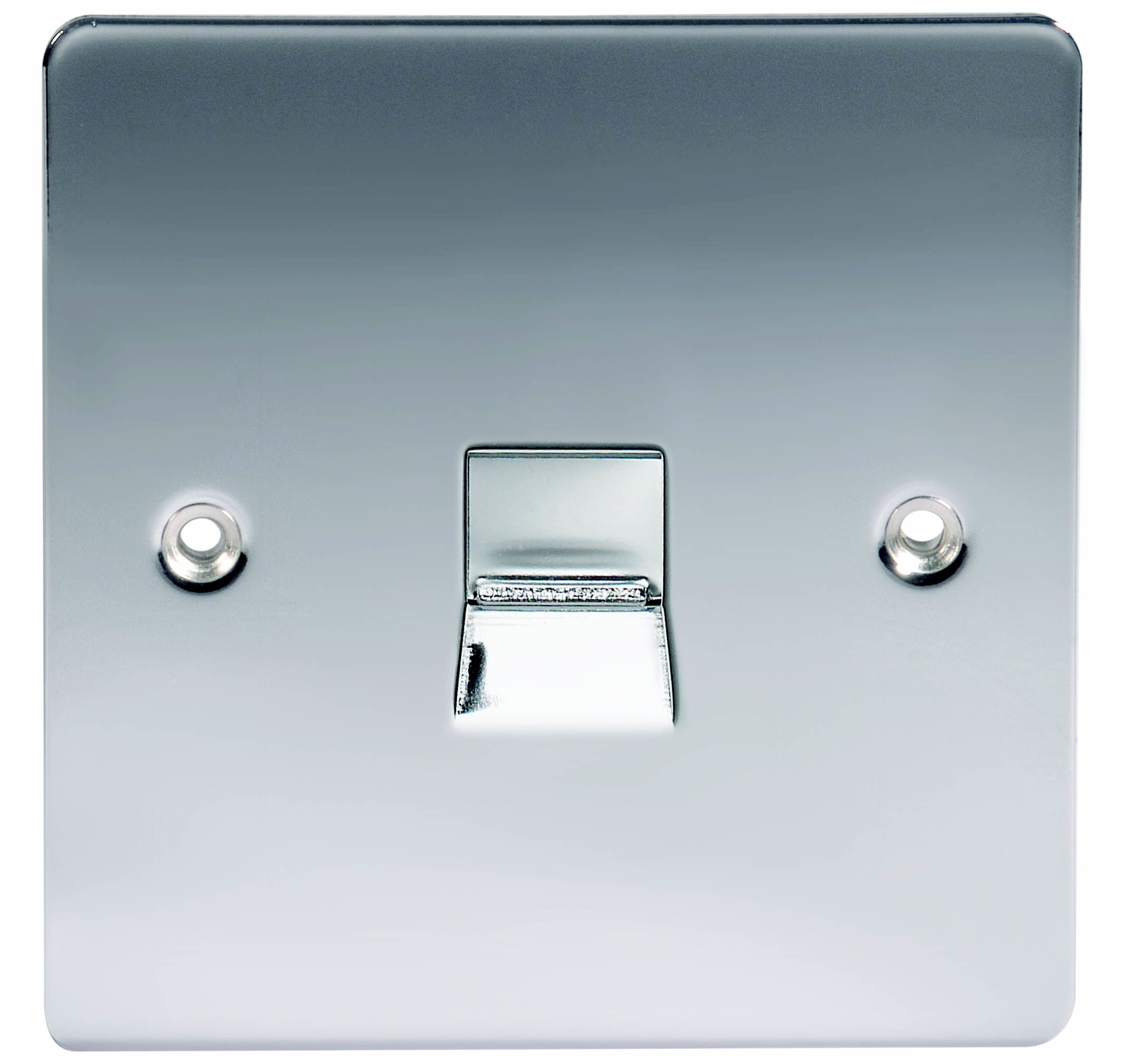 LAP Chrome 1 gang Flat plate Telephone socket