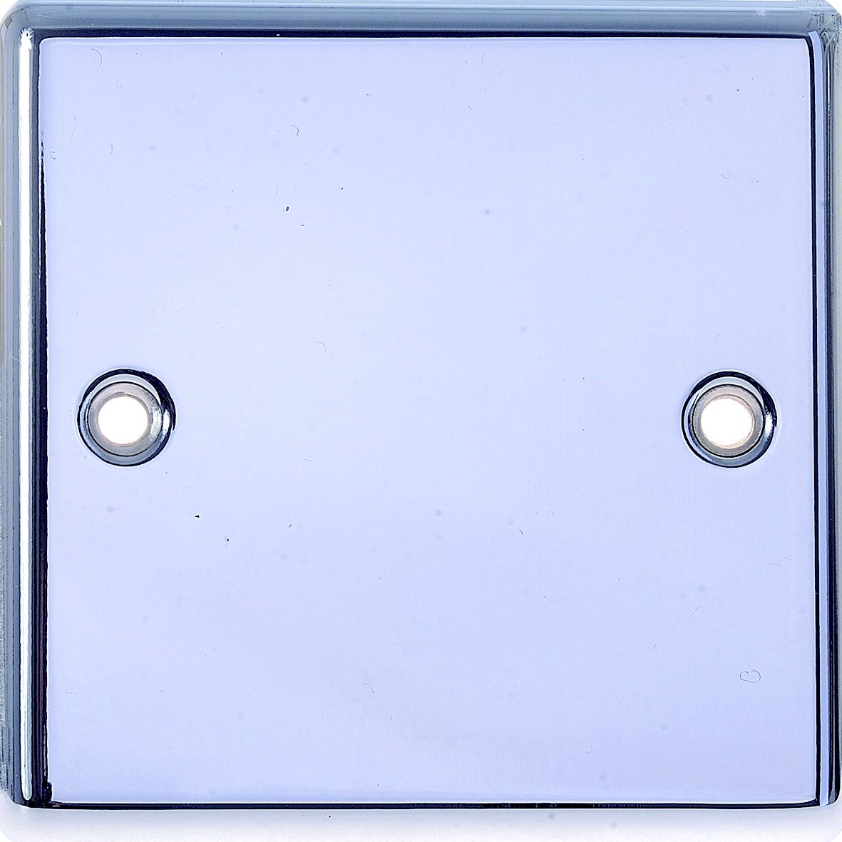 LAP Chrome 1 gang Raised rounded profile Blanking plate