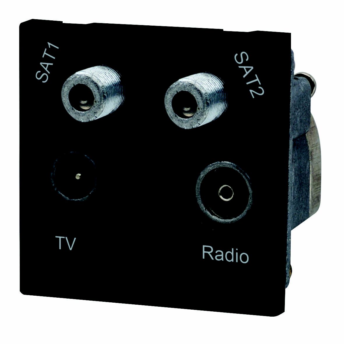 LAP Quadruple TV, radio & satellite socket