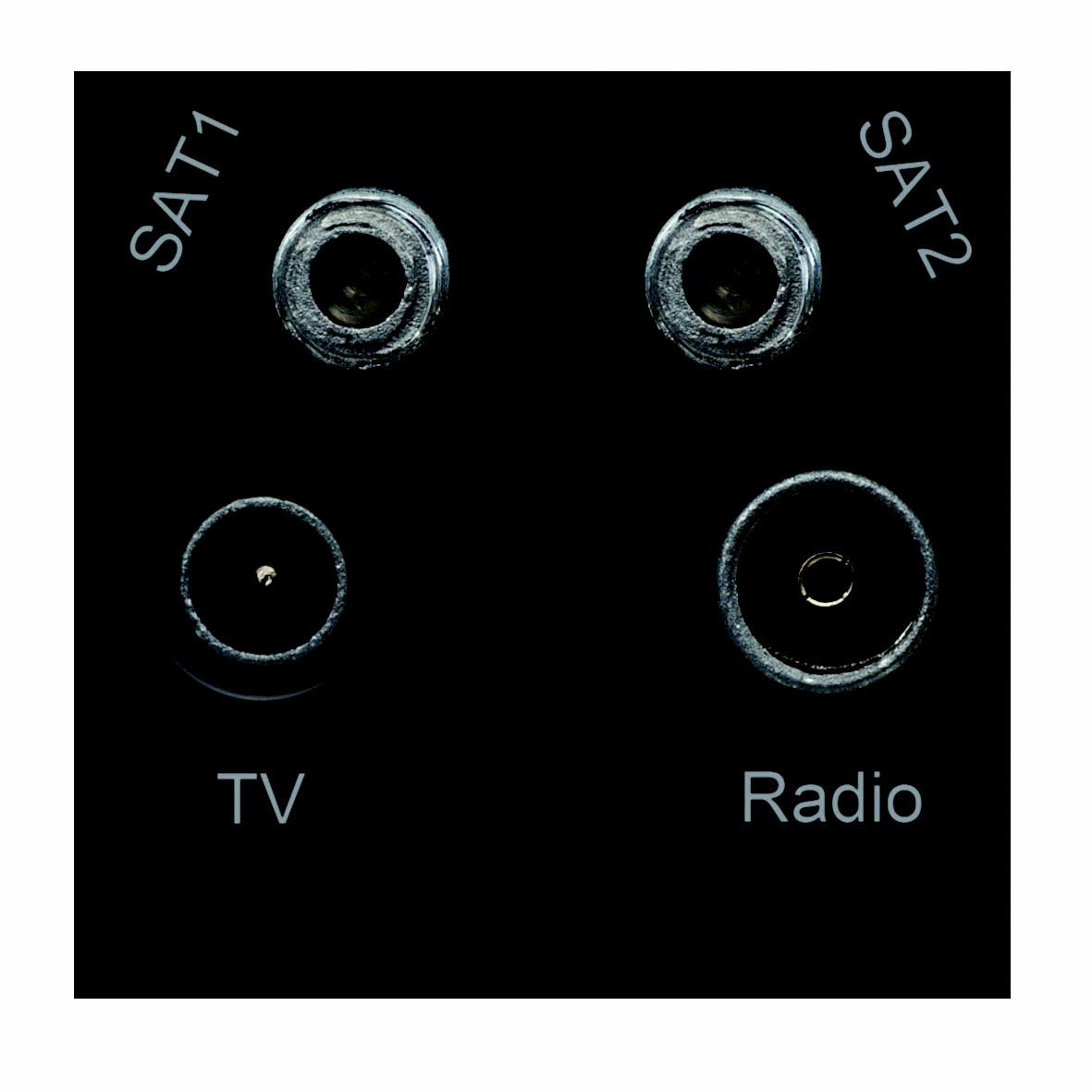LAP Quadruple TV, radio & satellite socket