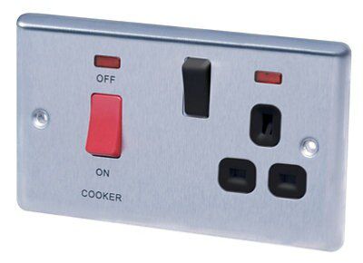 LAP Raised Cooker switch & socket | DIY at B&Q