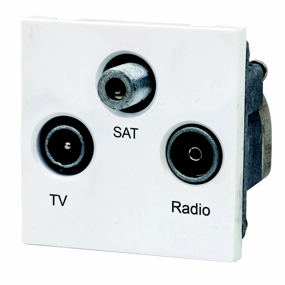 LAP Triplex satellite, TV & radio connection module | DIY at B&Q