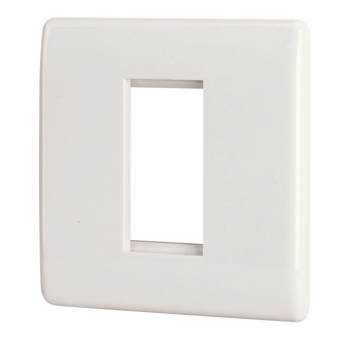 LAP White Modular outlet plate