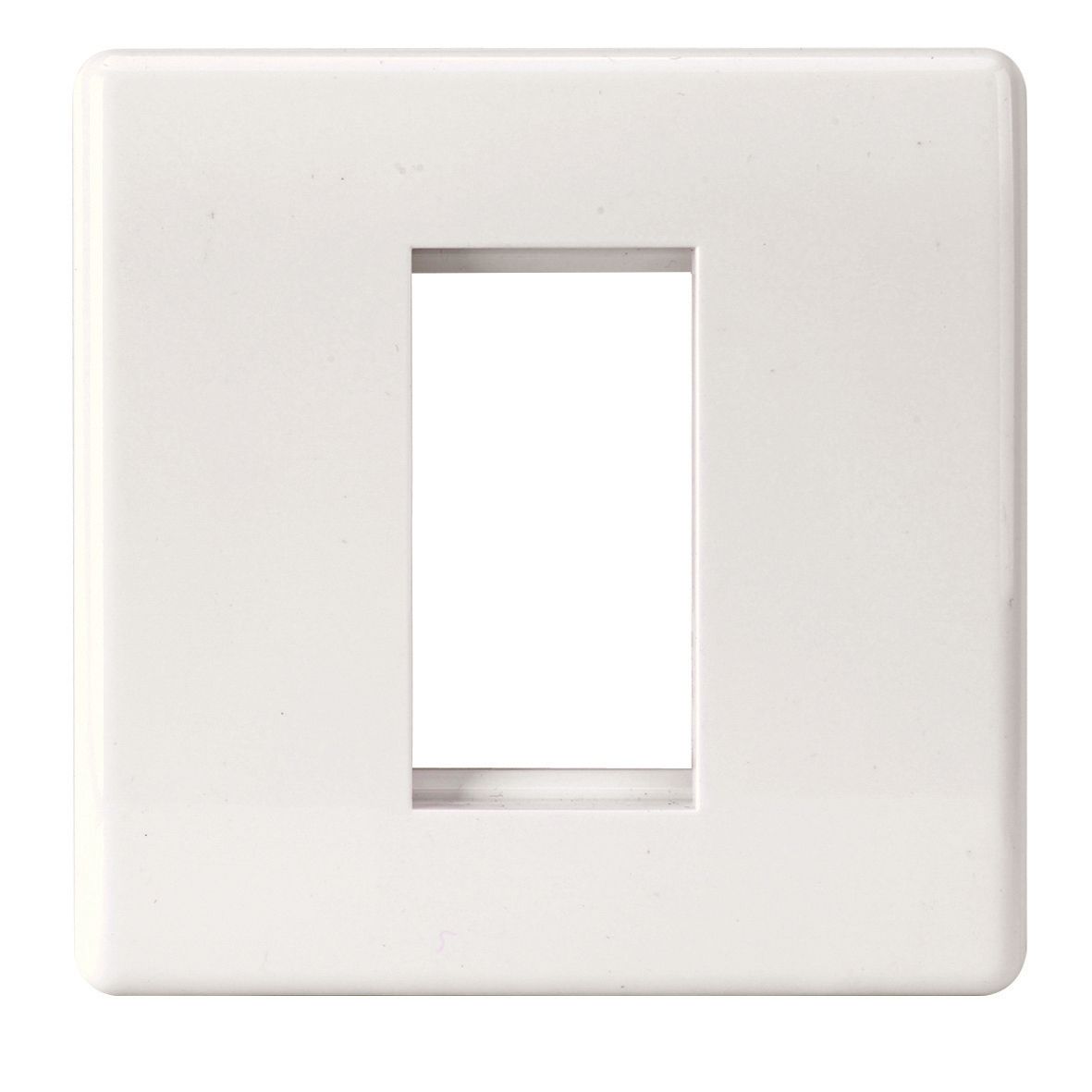 LAP White Modular outlet plate