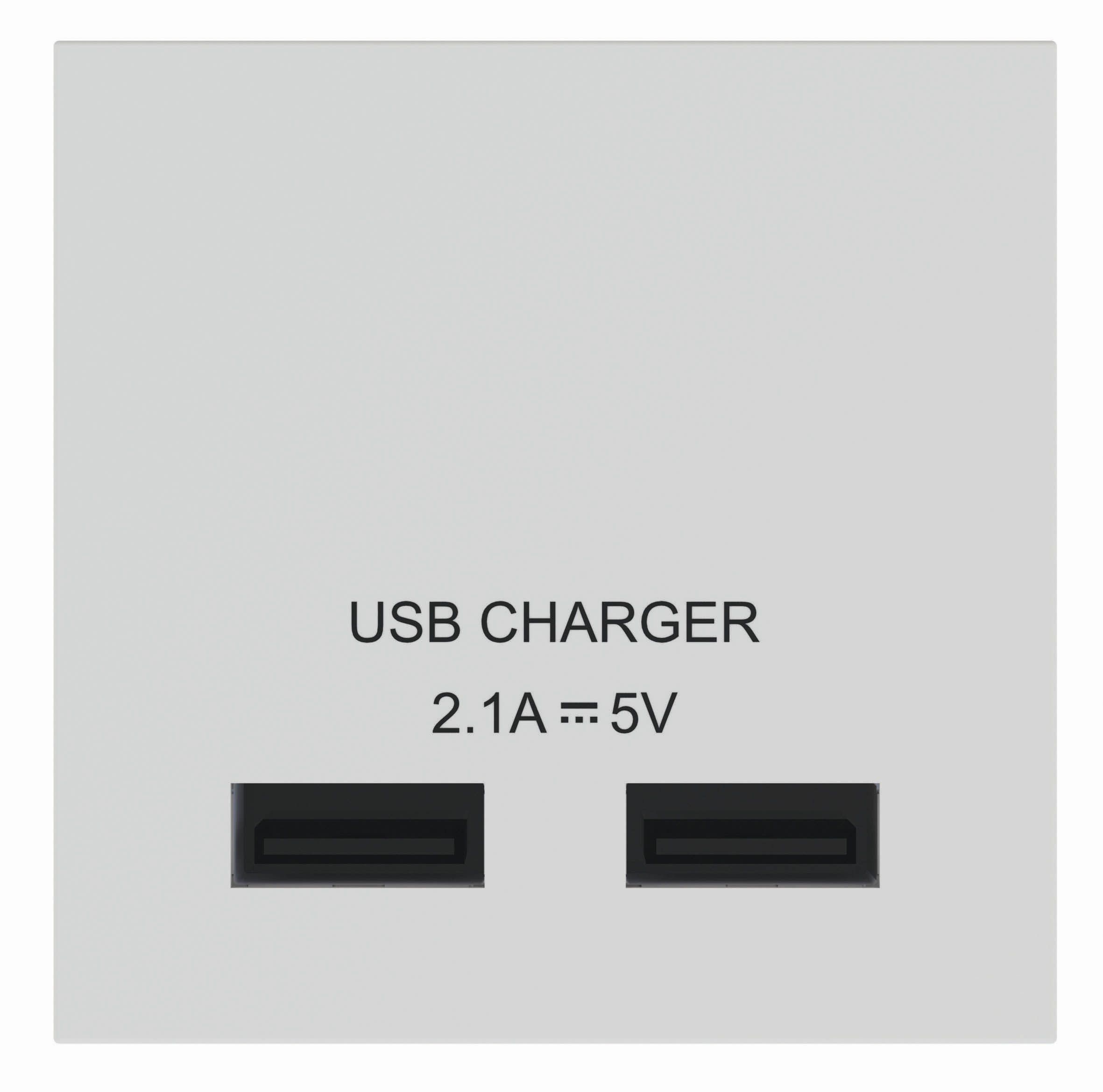 LAP White Modular USB socket | DIY at B&Q