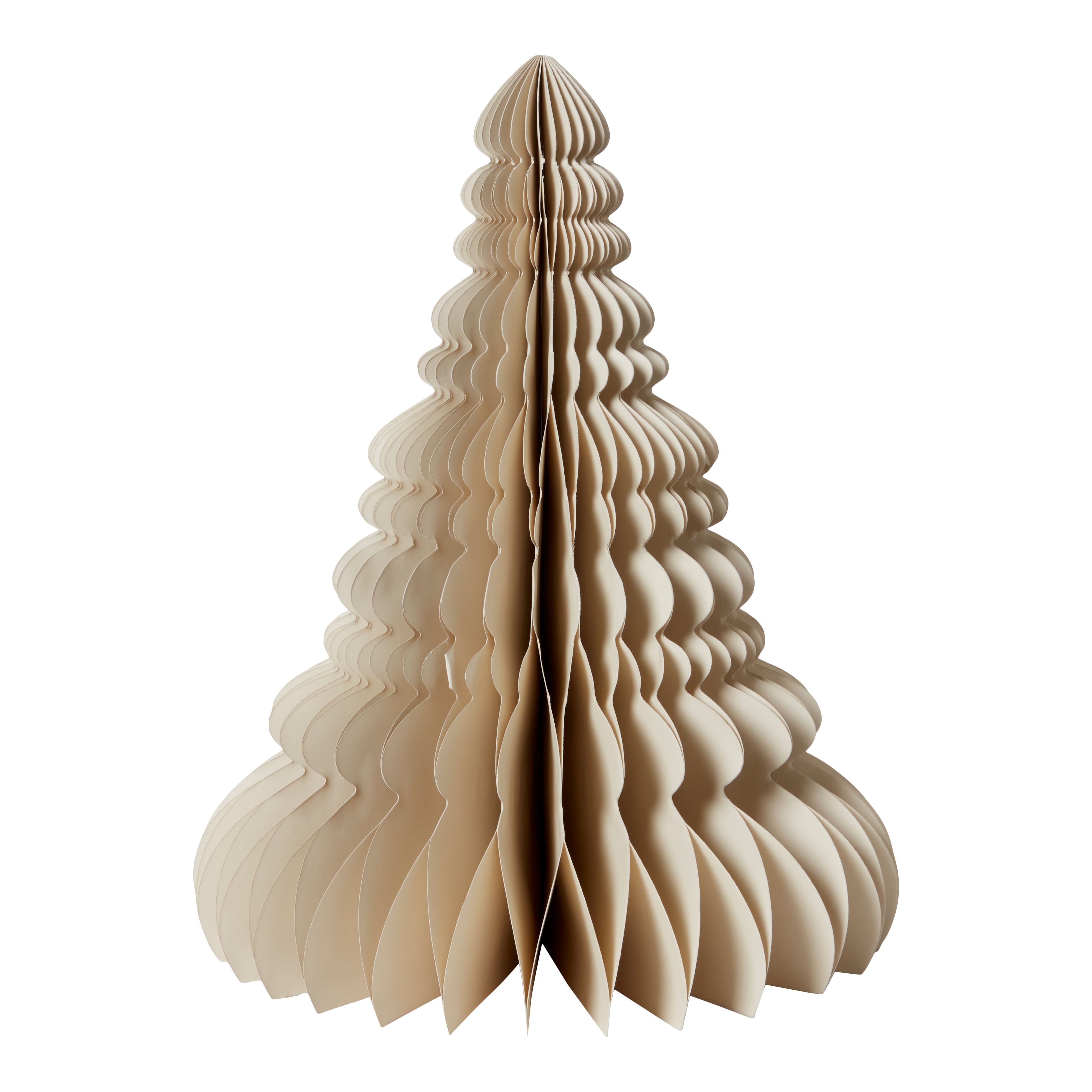 Large paper tree Table top decoration, (H) 300mm - White