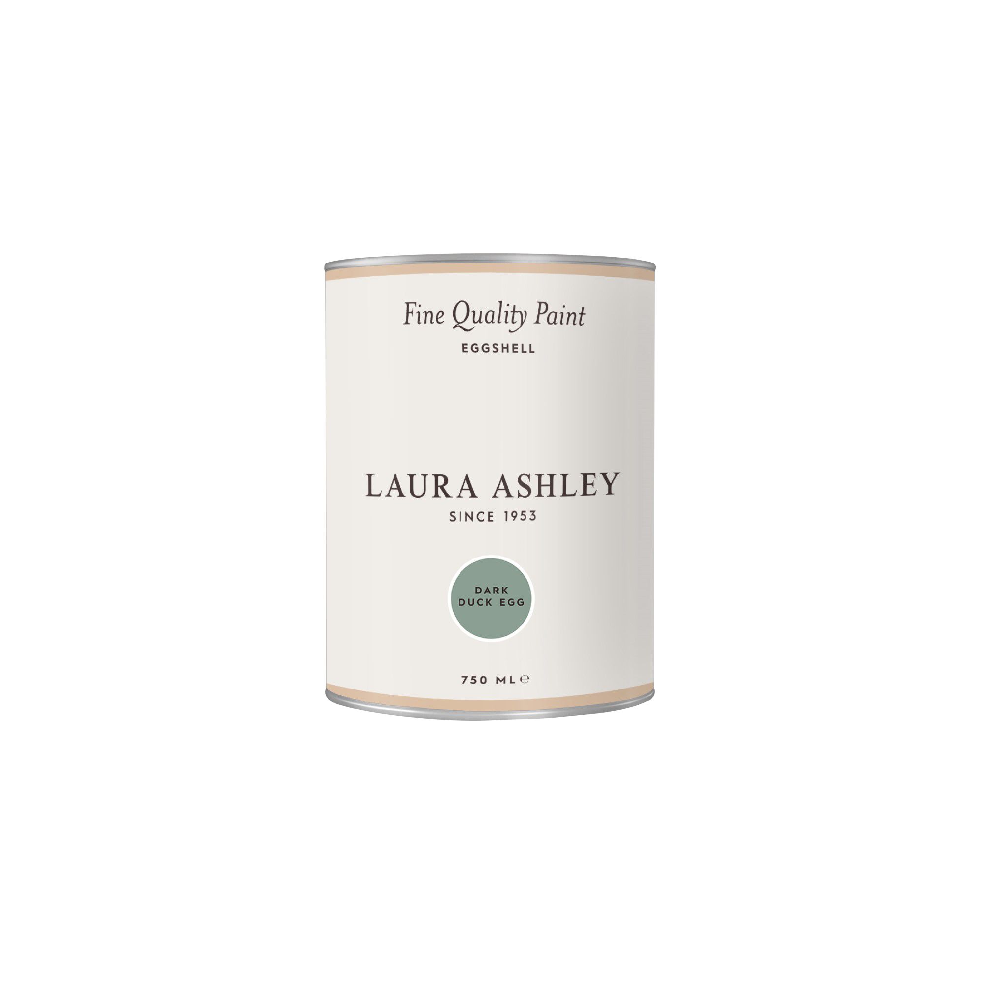 Laura Ashley Dark Duck Egg Eggshell Emulsion paint, 750ml