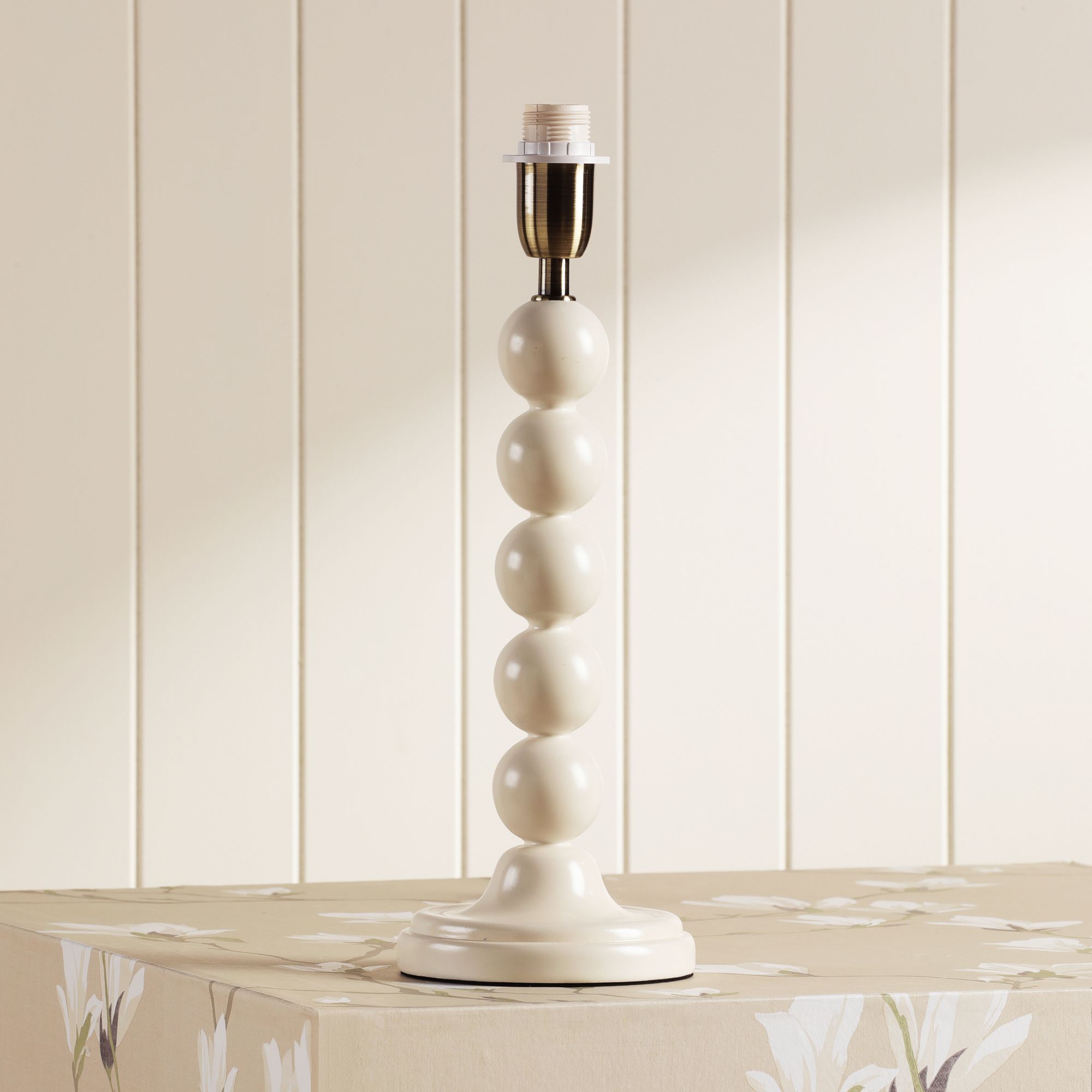 Laura Ashley Shennington Bobbin Cream Gloss Table lamp base