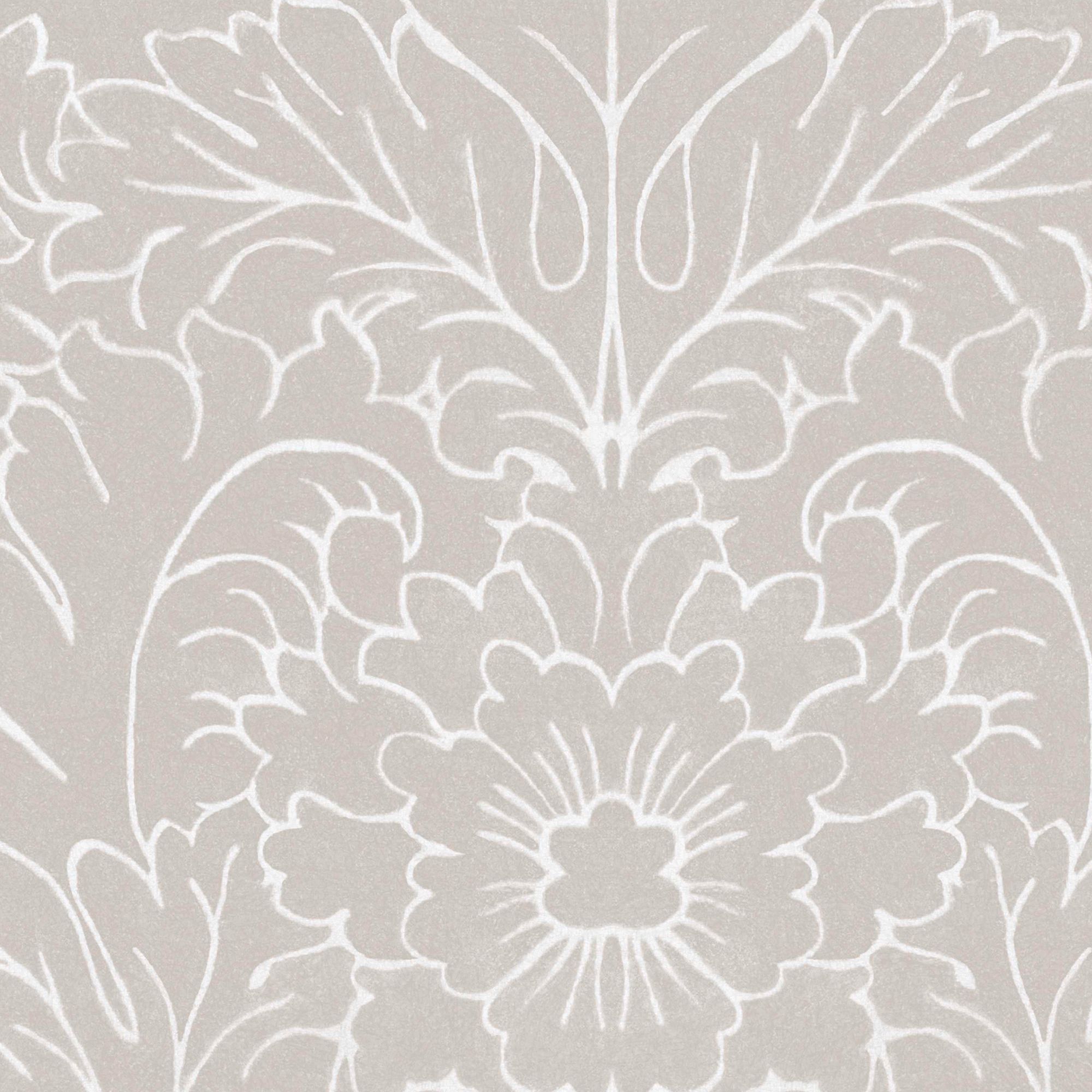 Laura Ashley Silchester Grey Contemporary Smooth Wallpaper