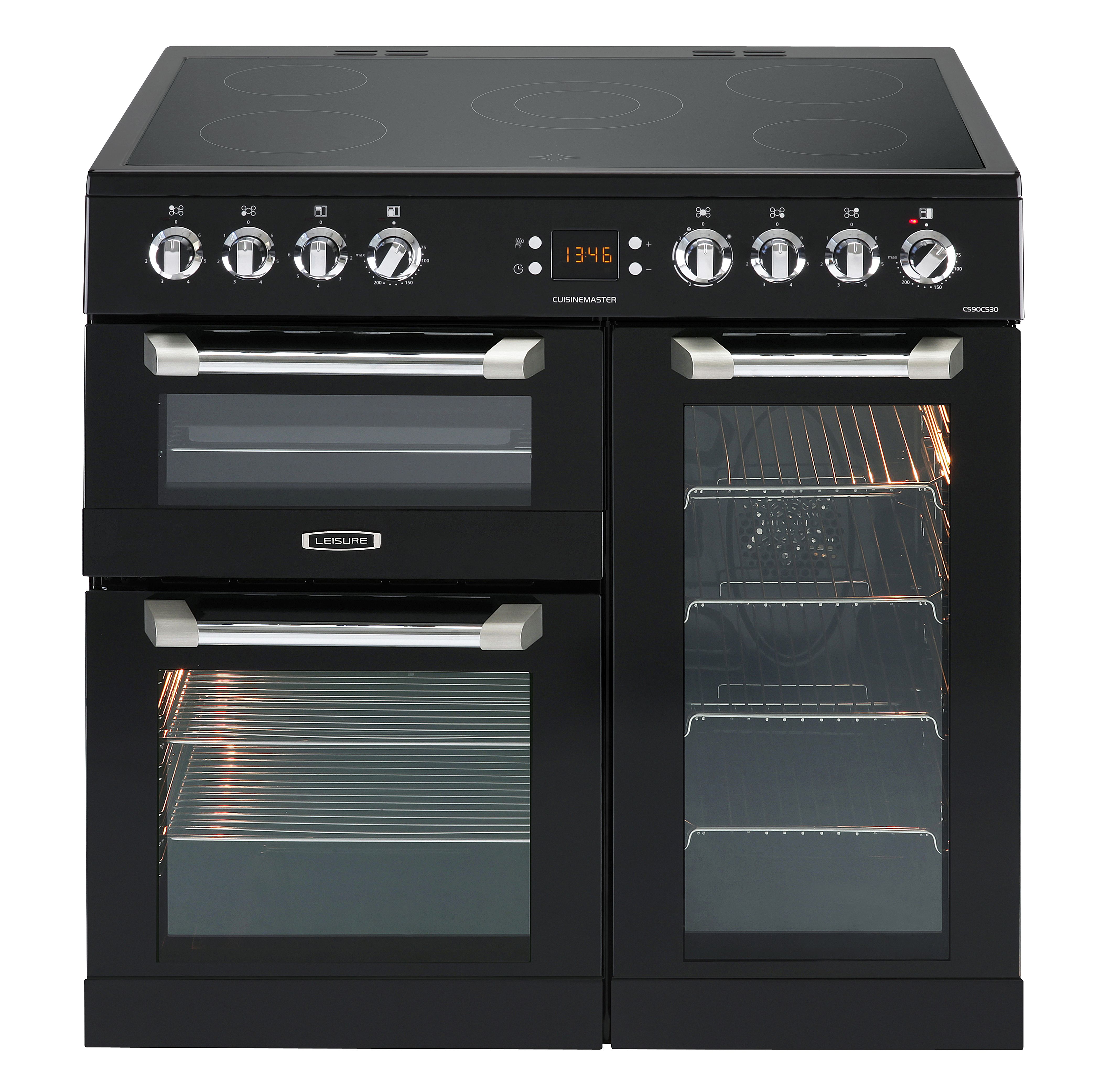 Leisure CS90C530K Freestanding Electric Range cooker with Ceramic Hob ...
