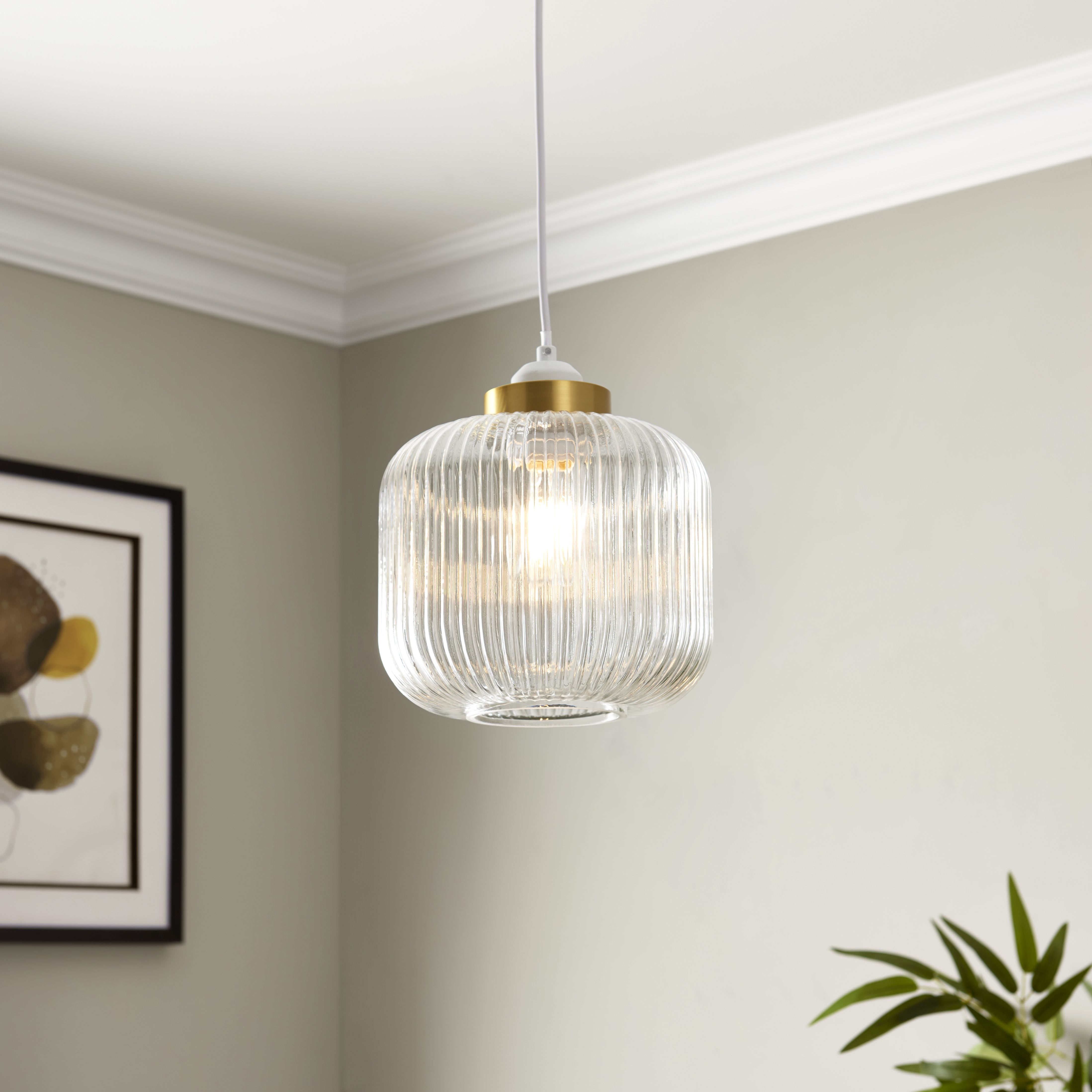 Lena LED Pendant ceiling light, (Dia)200mm