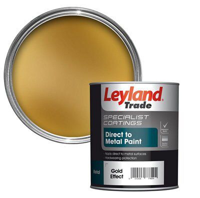 Leyland Trade Specialist Semi-gloss Metallic effect Metal paint, 750ml ...