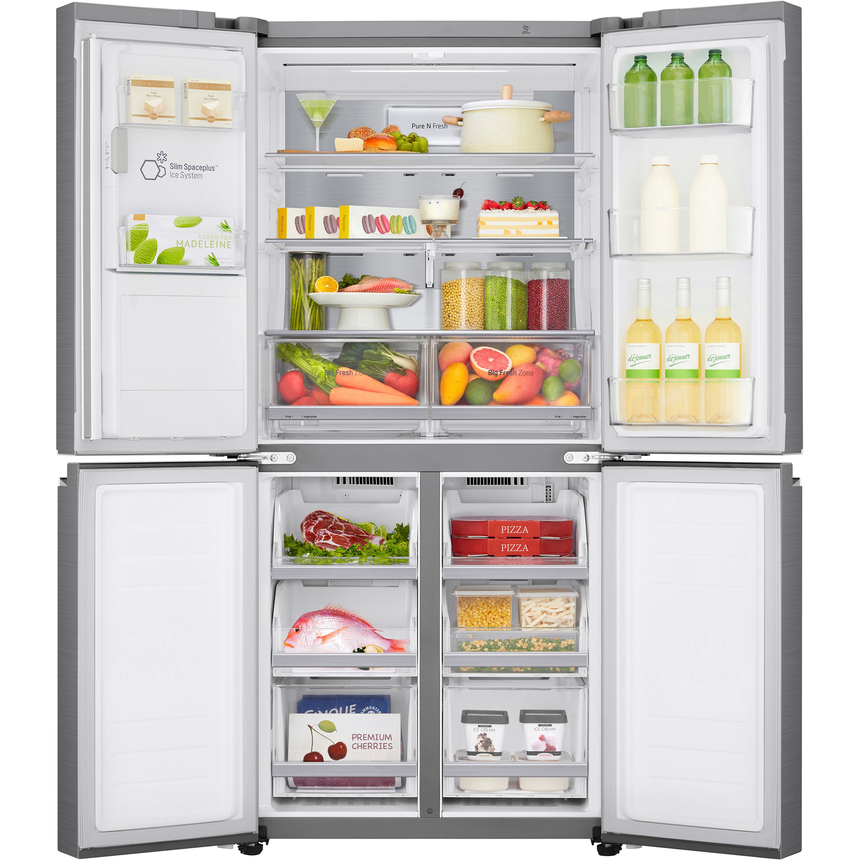 LG GML844PZ6F American style Freestanding Frost free Fridge freezer ...