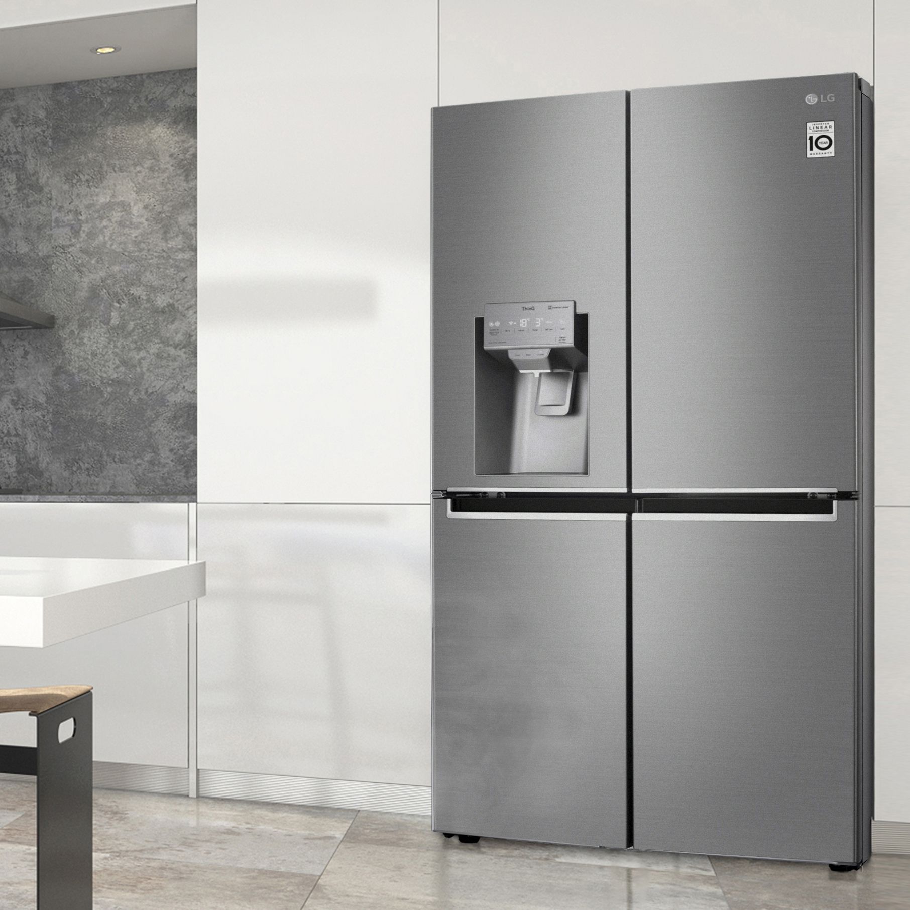 LG GML844PZ6F American style Freestanding Frost free Fridge freezer ...