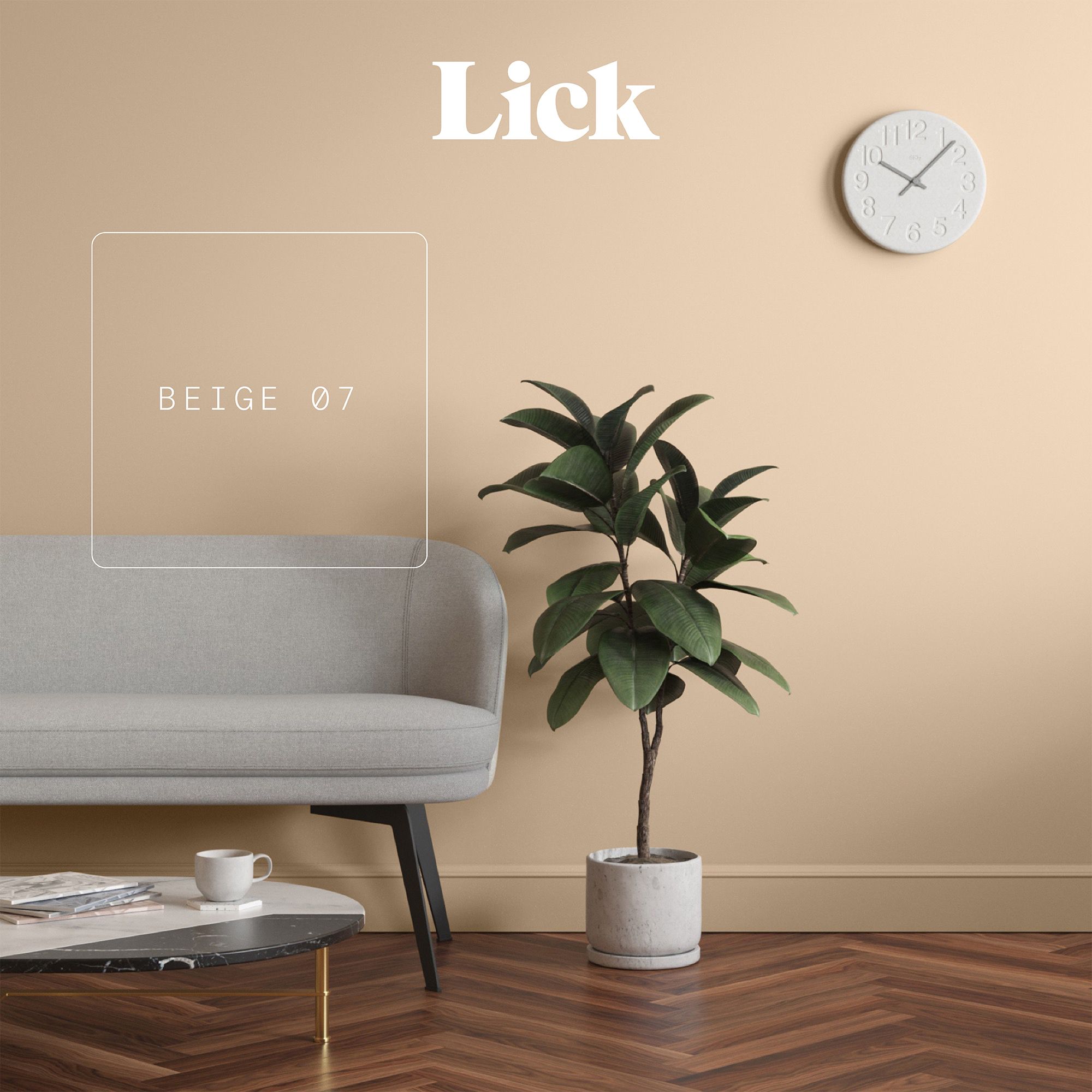 LICK BEIGE 07 MATT EMULSION PAINT, 2.5L