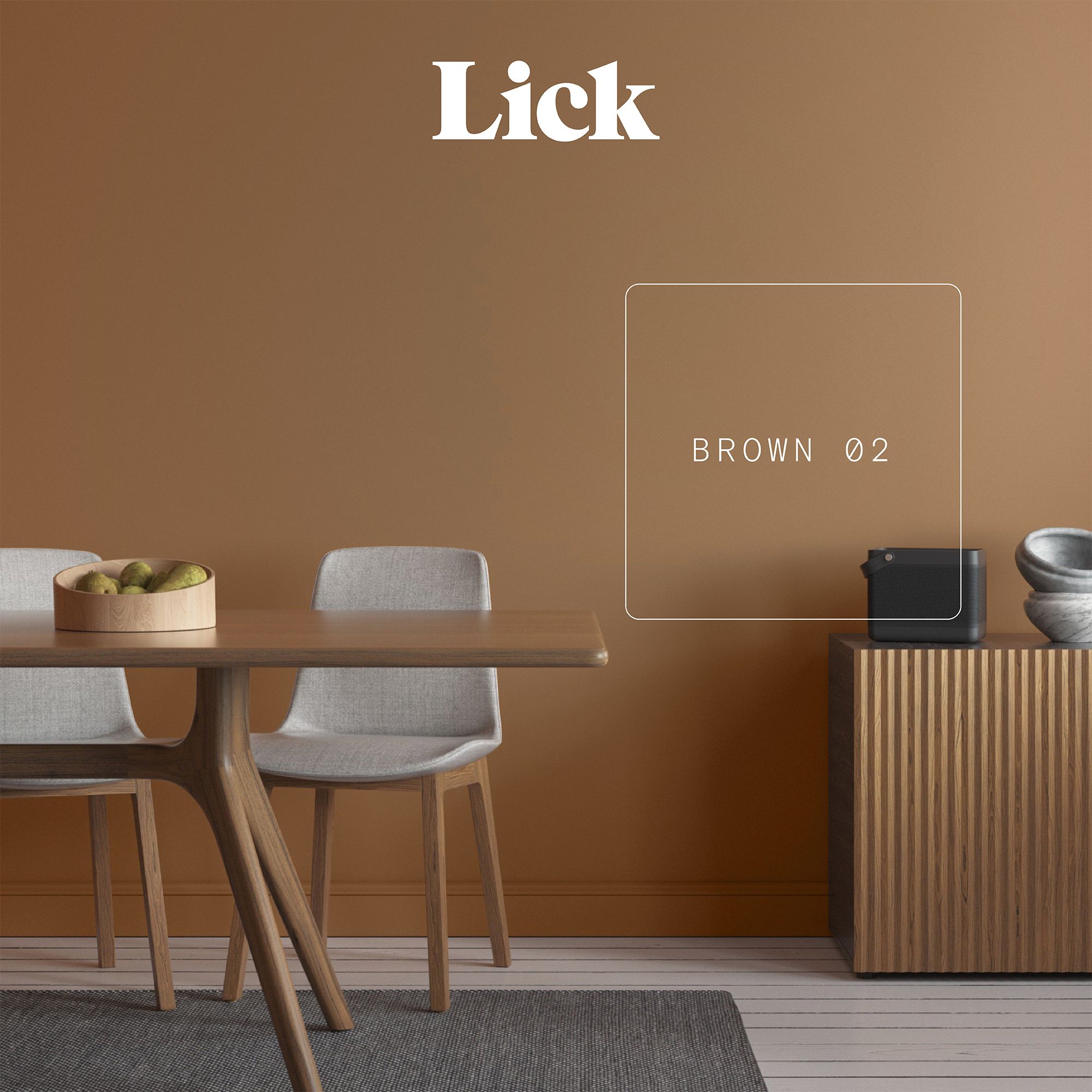 Lick Brown 02 Eggshell Emulsion paint, 2.5L