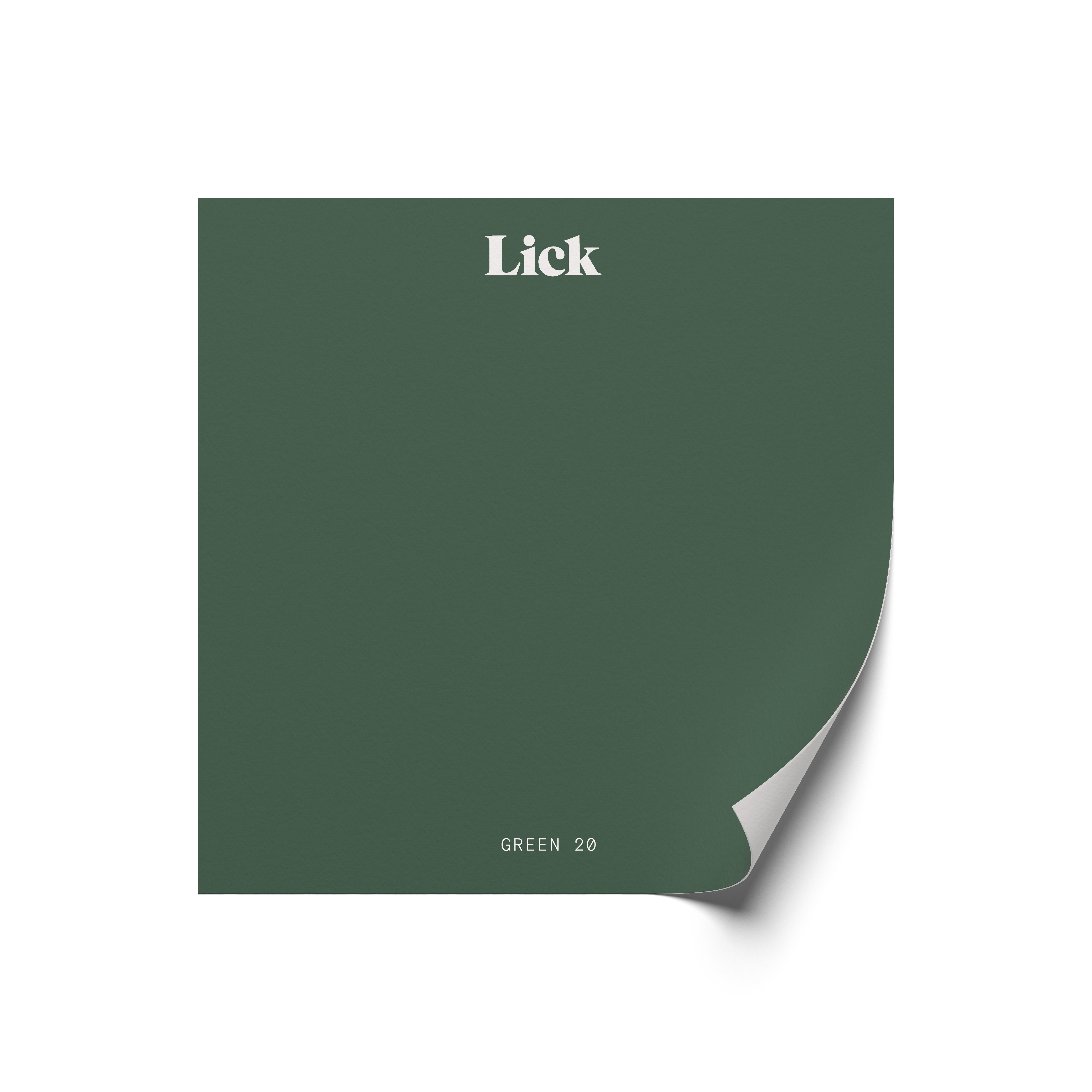 Lick Green 20 Peel & stick Tester | DIY at B&Q