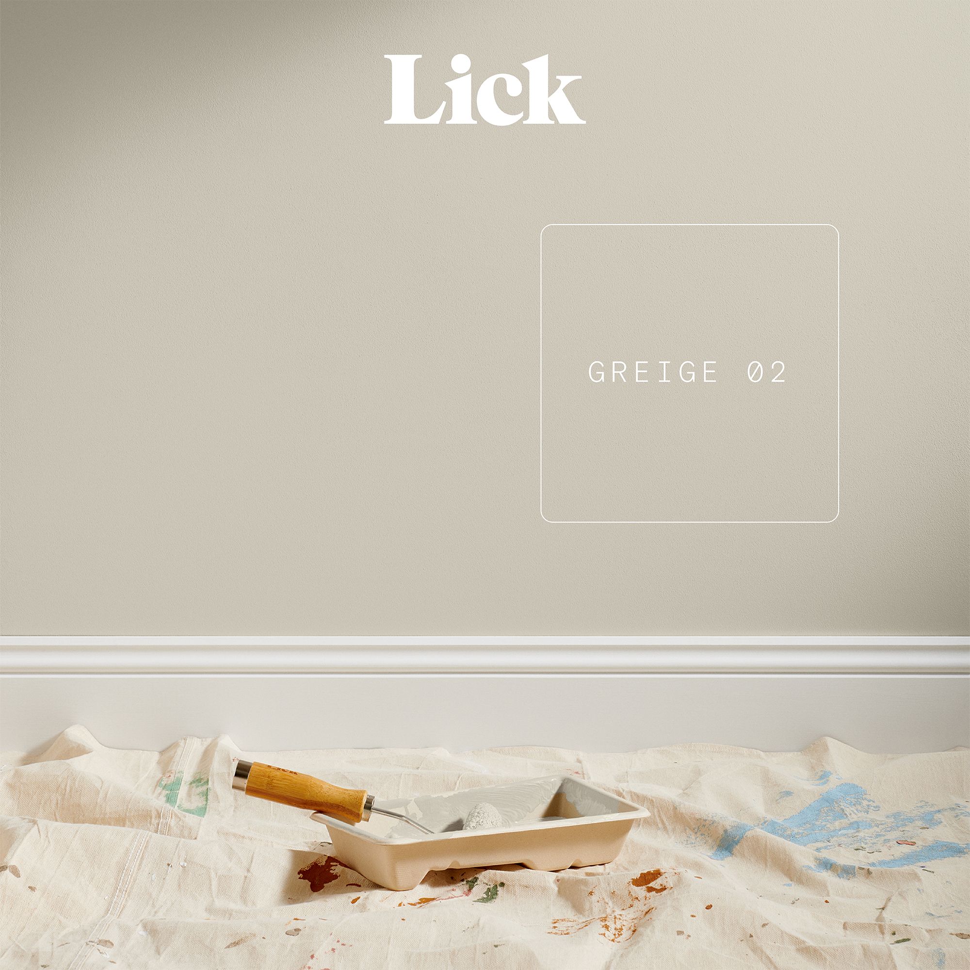 Lick Greige 02 Peel & stick Tester