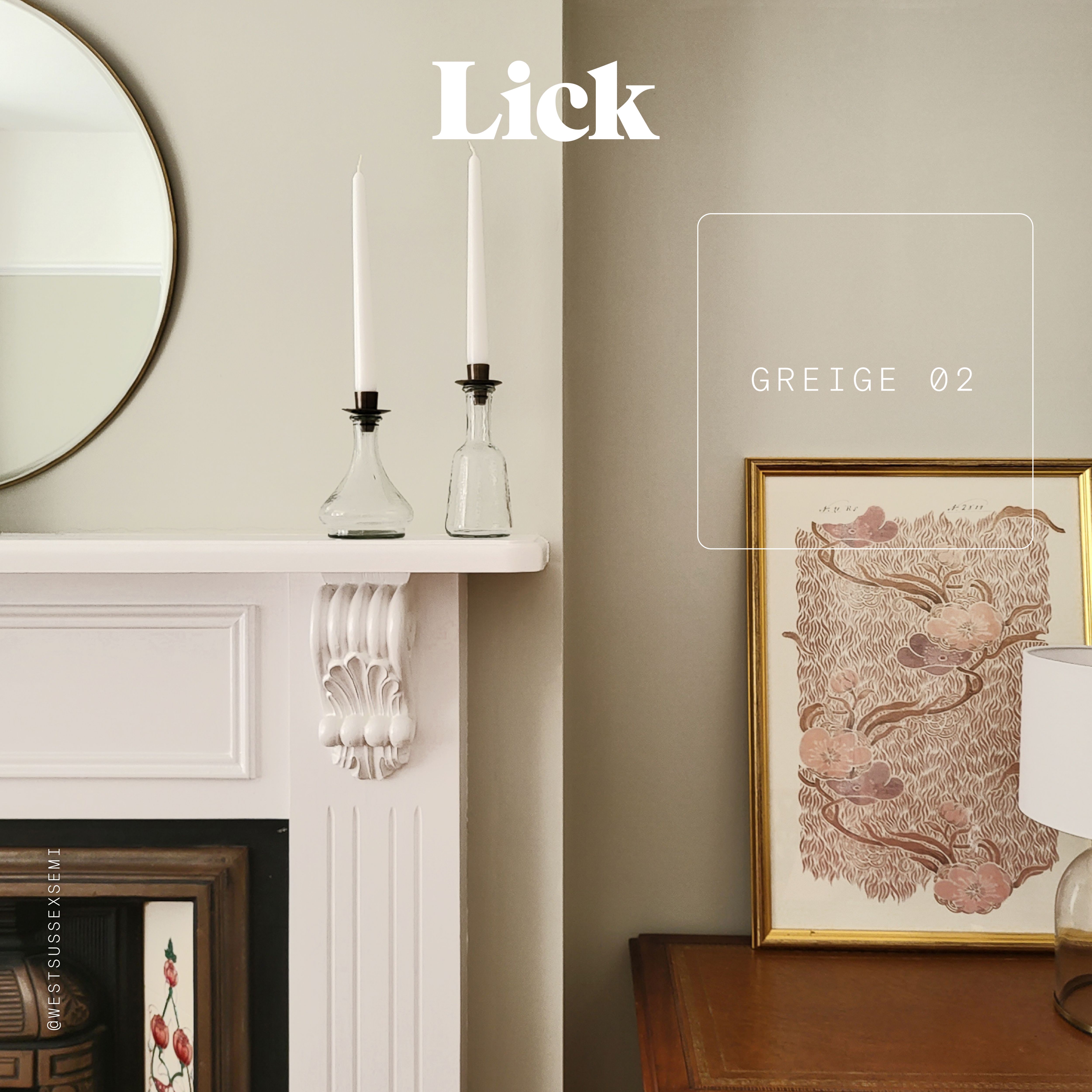 Lick Greige 02 Peel & stick Tester