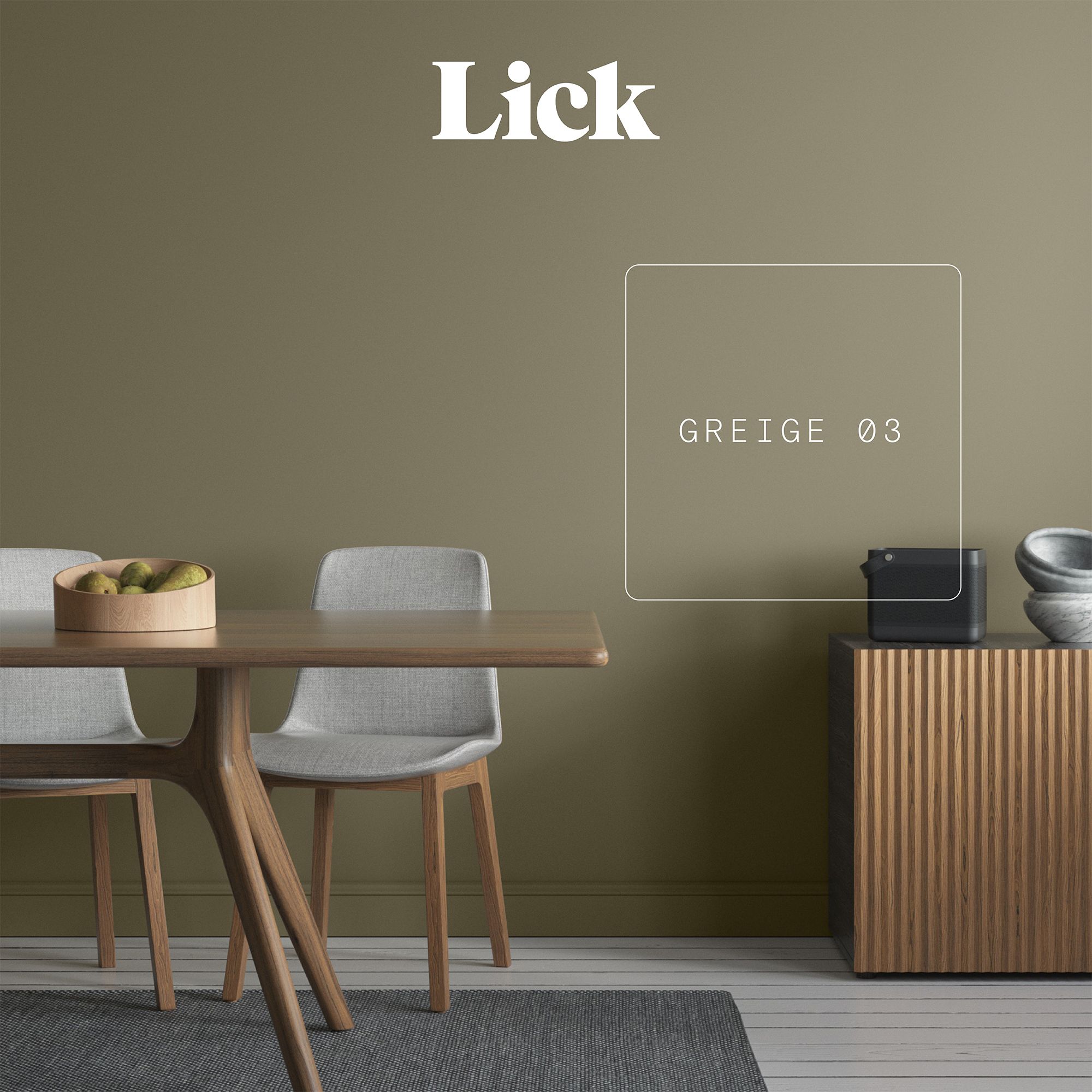 Lick Greige 03 Matt Emulsion paint, 2.5L