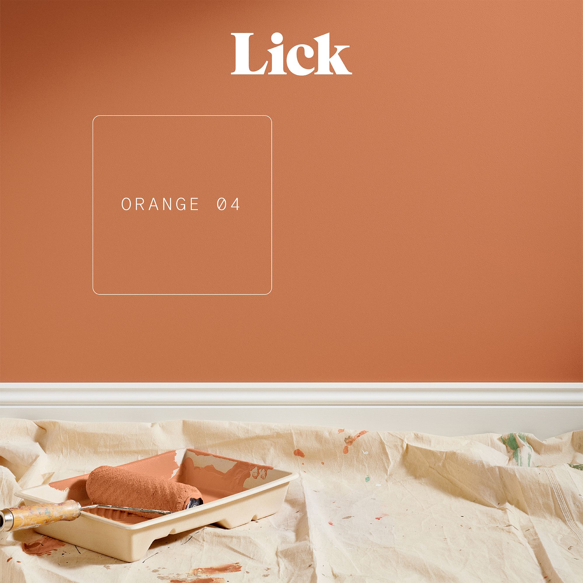 Lick Orange 04 Eggshell Emulsion paint, 2.5L | DIY at B&Q