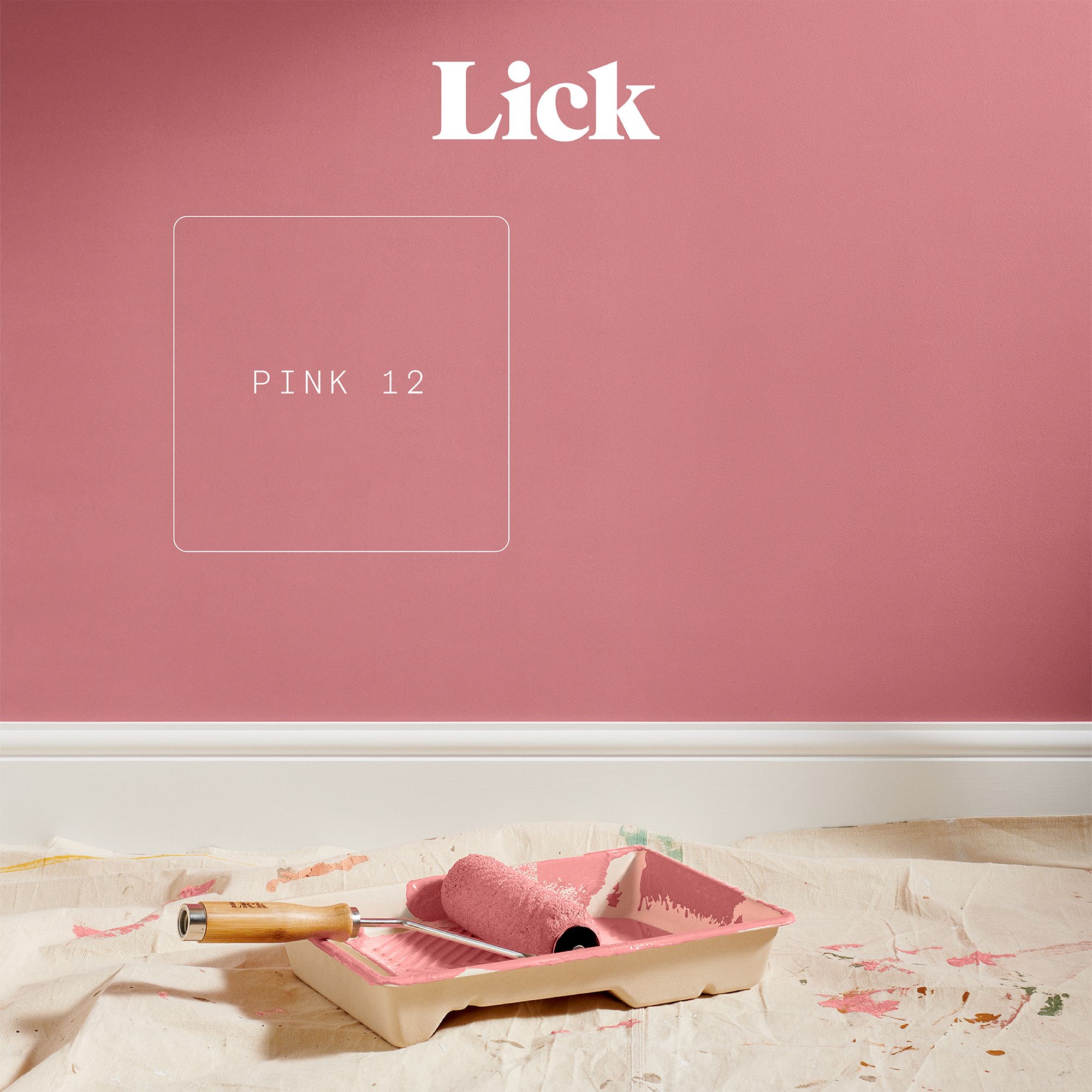 LICK PINK 12 MATT EMULSION PAINT, 2.5L