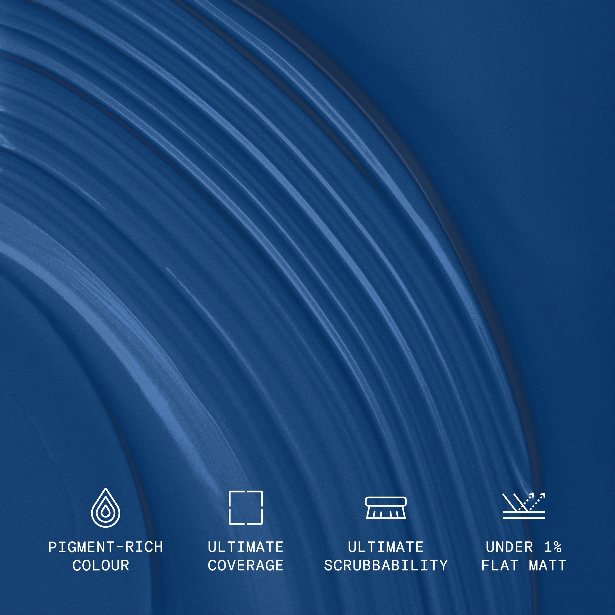 Lick Supreme Blue 111 Flat matt Multi-surface Emulsion paint, 2.5L