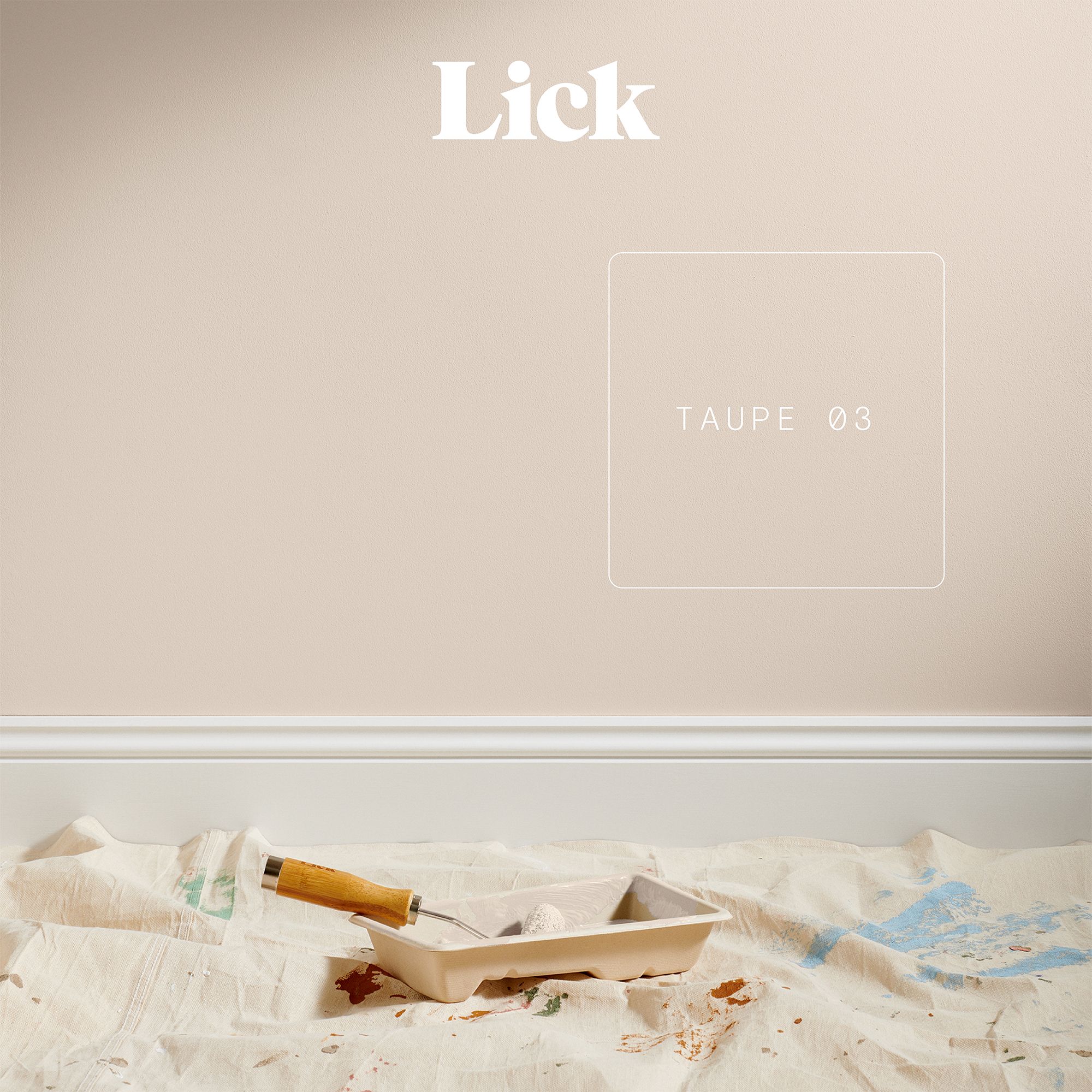 Lick Taupe 03 Matt Emulsion paint, 2.5L | DIY at B&Q