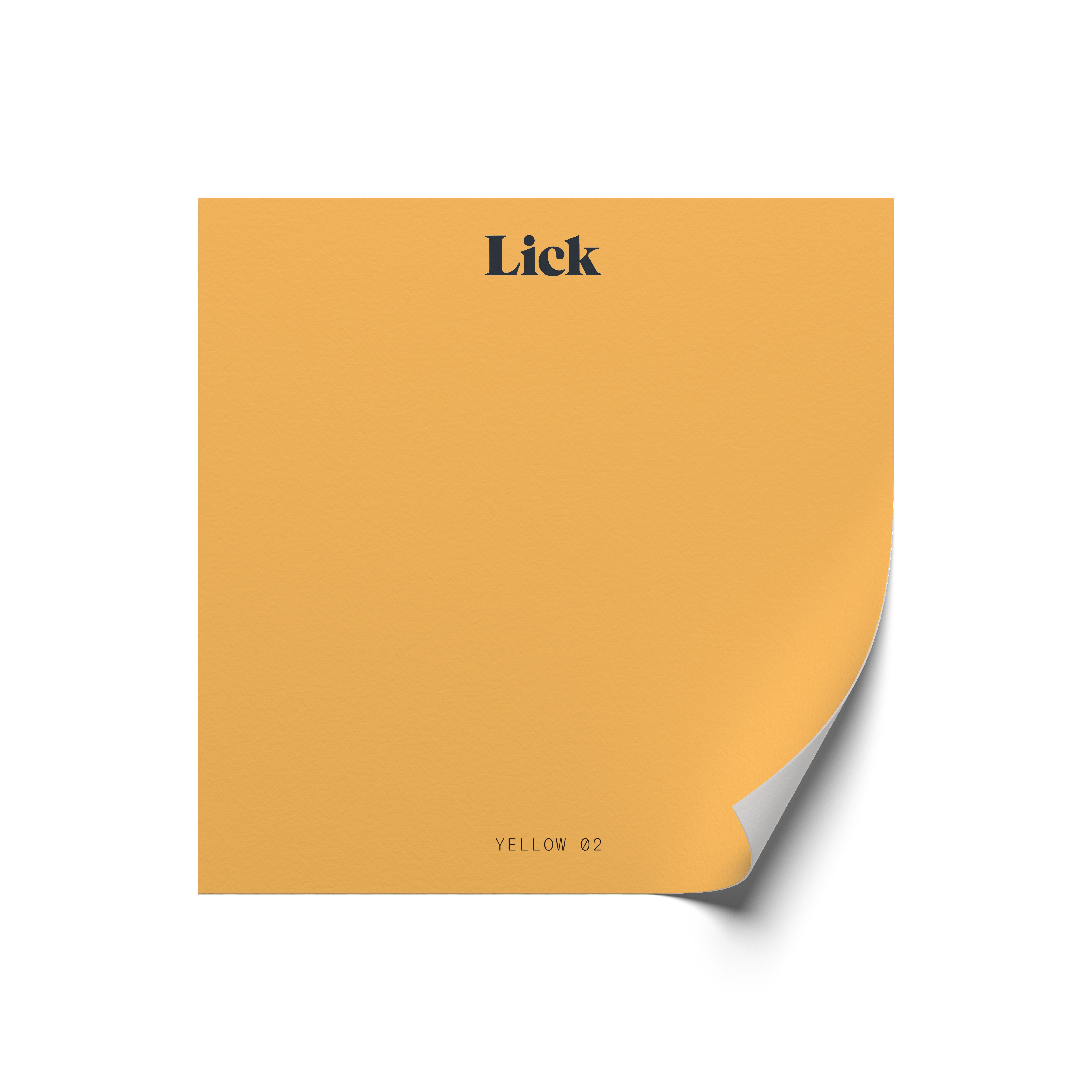 Lick Yellow 02 Peel & stick Tester | DIY at B&Q