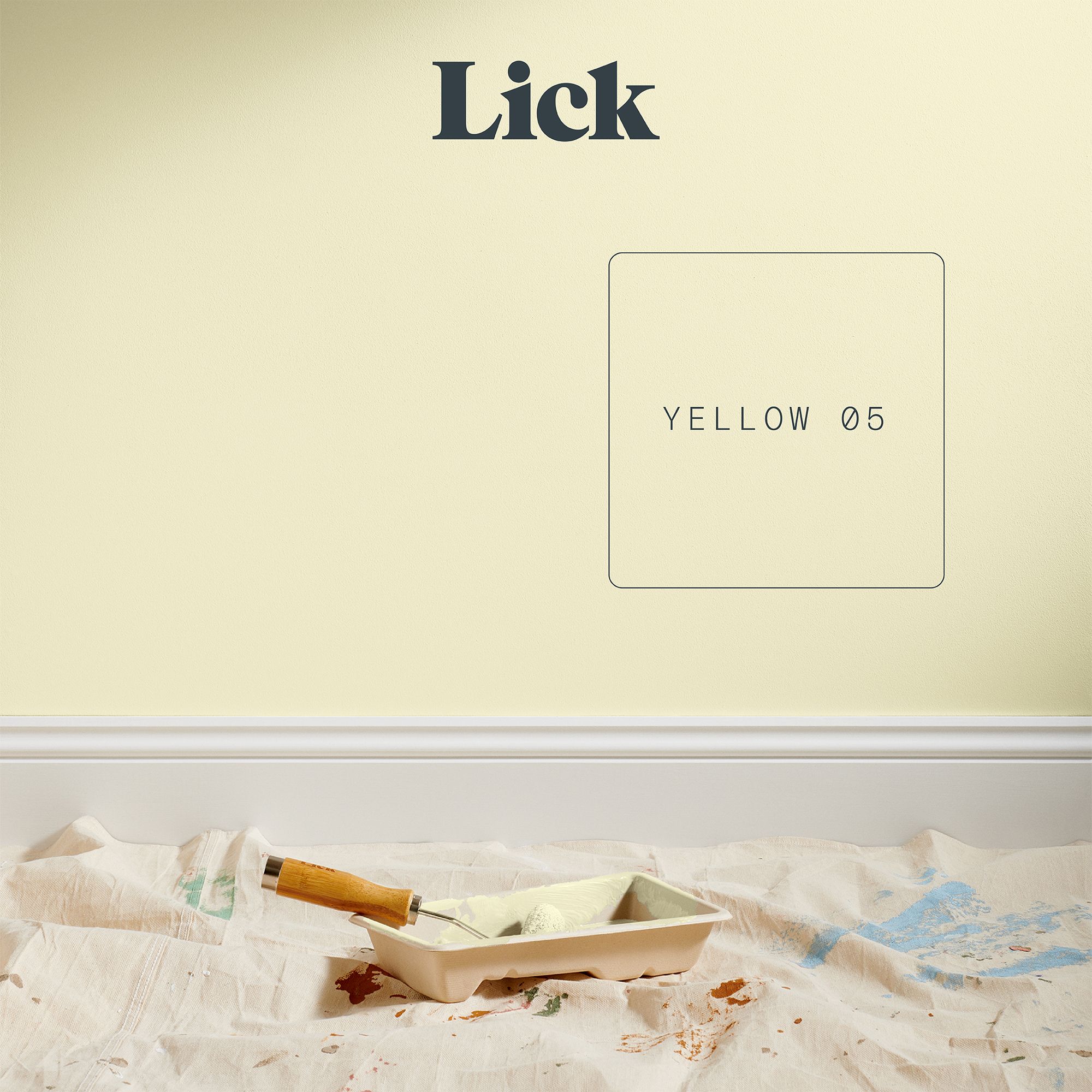 Lick Yellow 05 Matt Emulsion paint, 2.5L