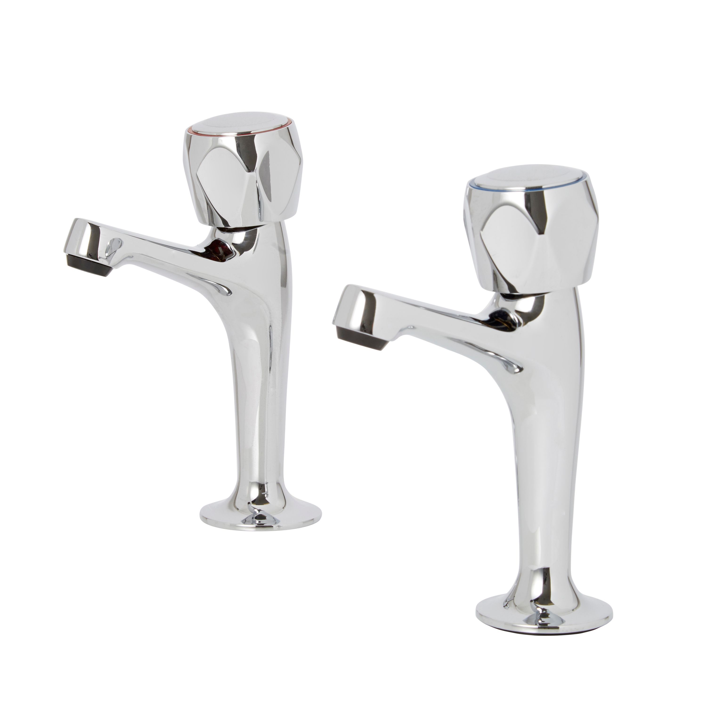 Linville Chrome effect Kitchen Pillar Tap