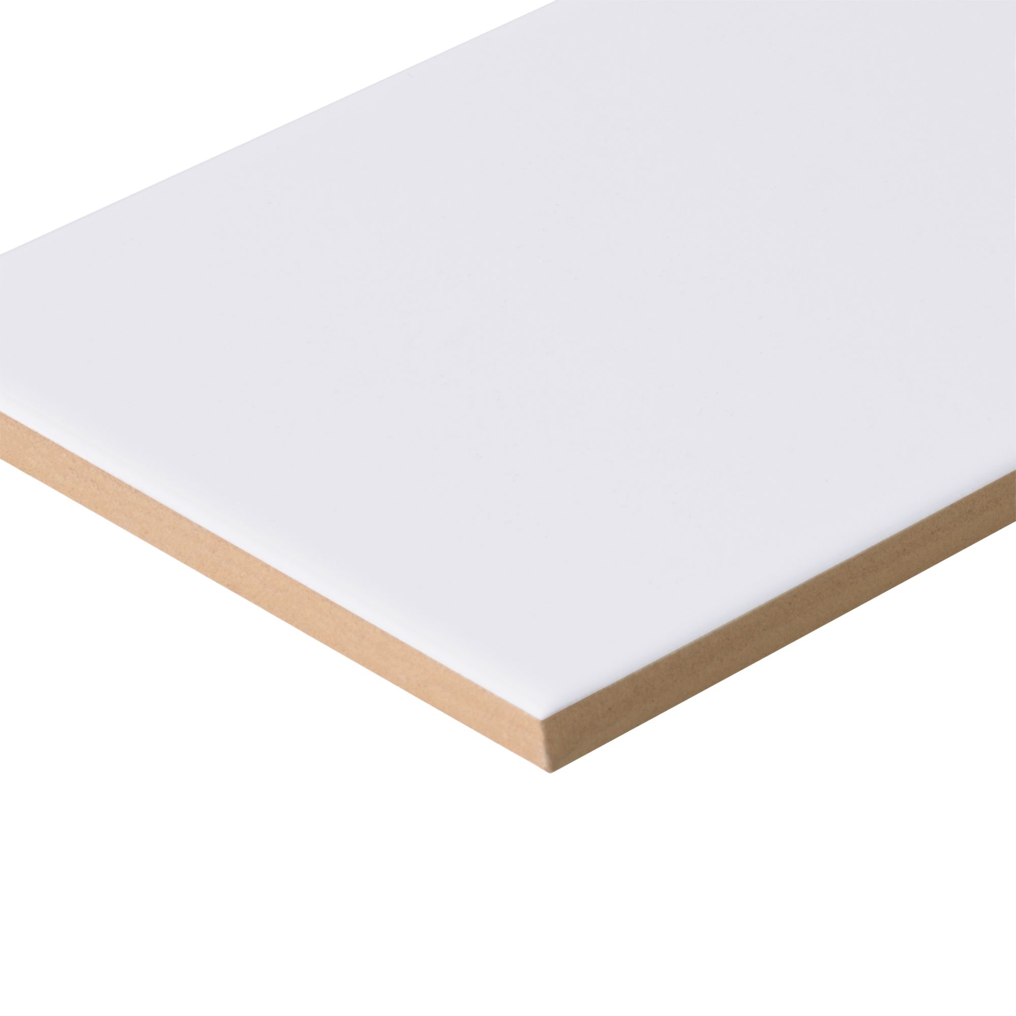 Lira White Gloss Flat Ceramic Indoor Wall Tile, Pack of 50, (L)200mm (W ...