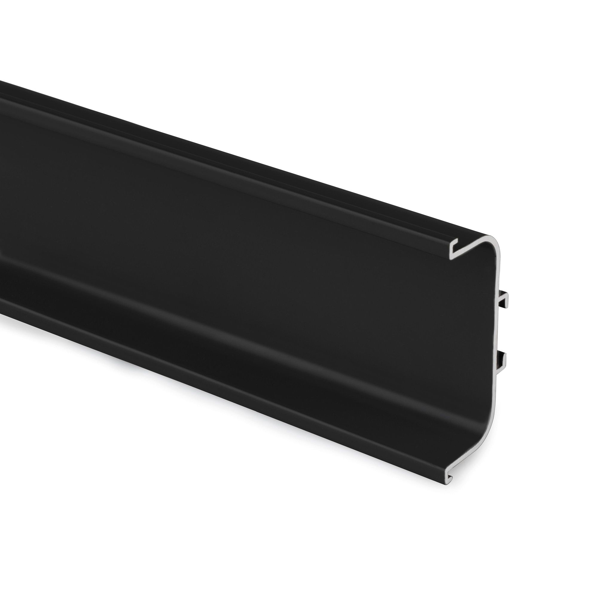 Lismore Matt Black Bathroom Furniture Straight Finger pull Integrated ...