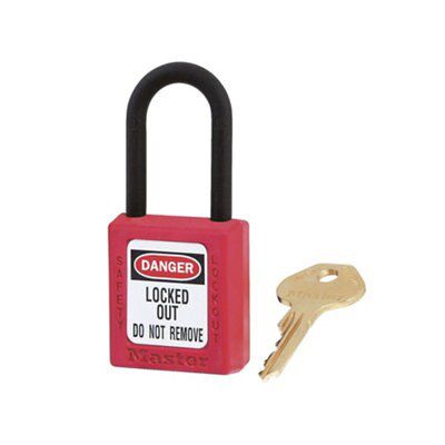 Buy LOTO SAFETY LOCKOUT PADLOCK RED 406 | DIY at B&Q
