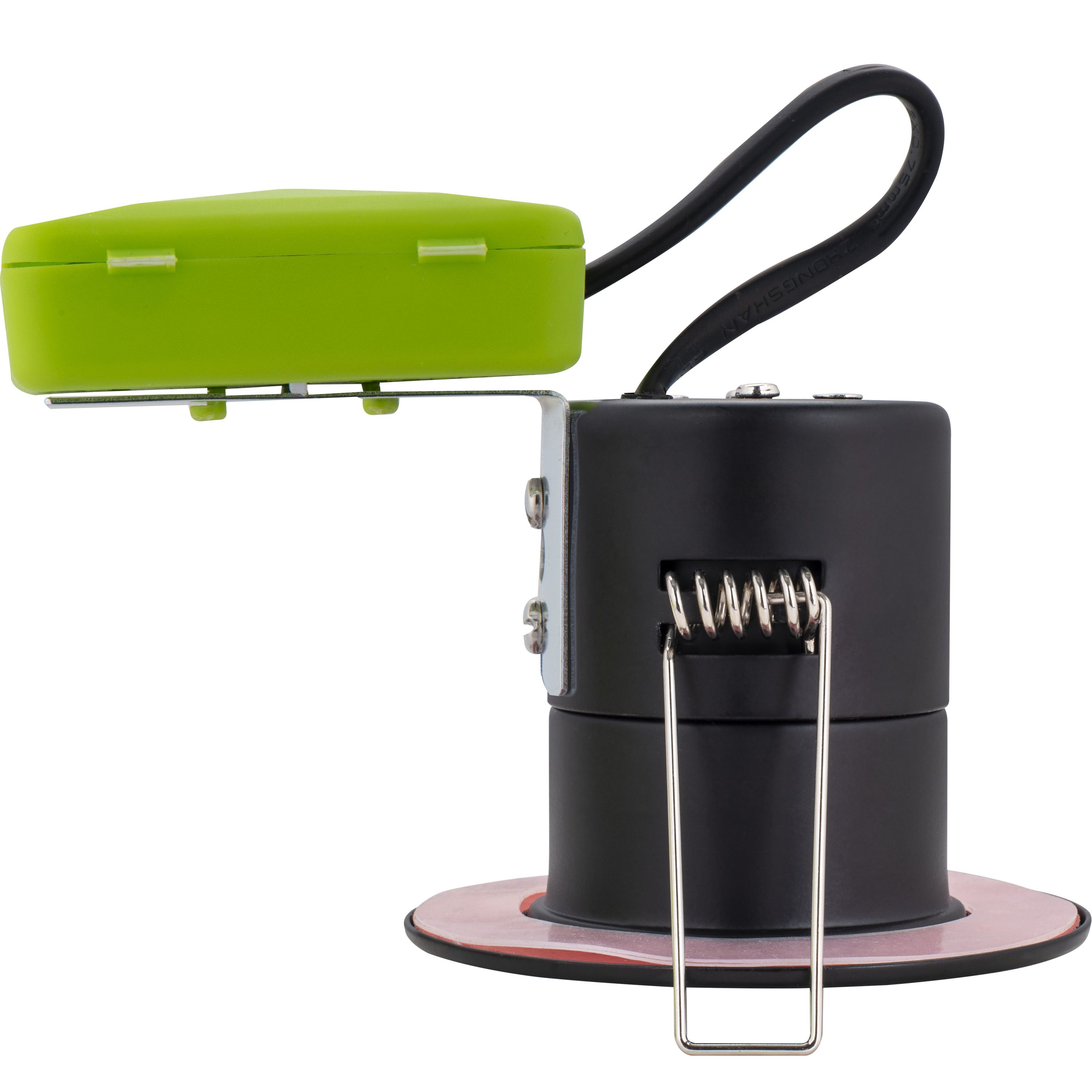 Luceco F-ECO Matt Black Fixed LED Fire-rated Warm white Downlight 5W ...