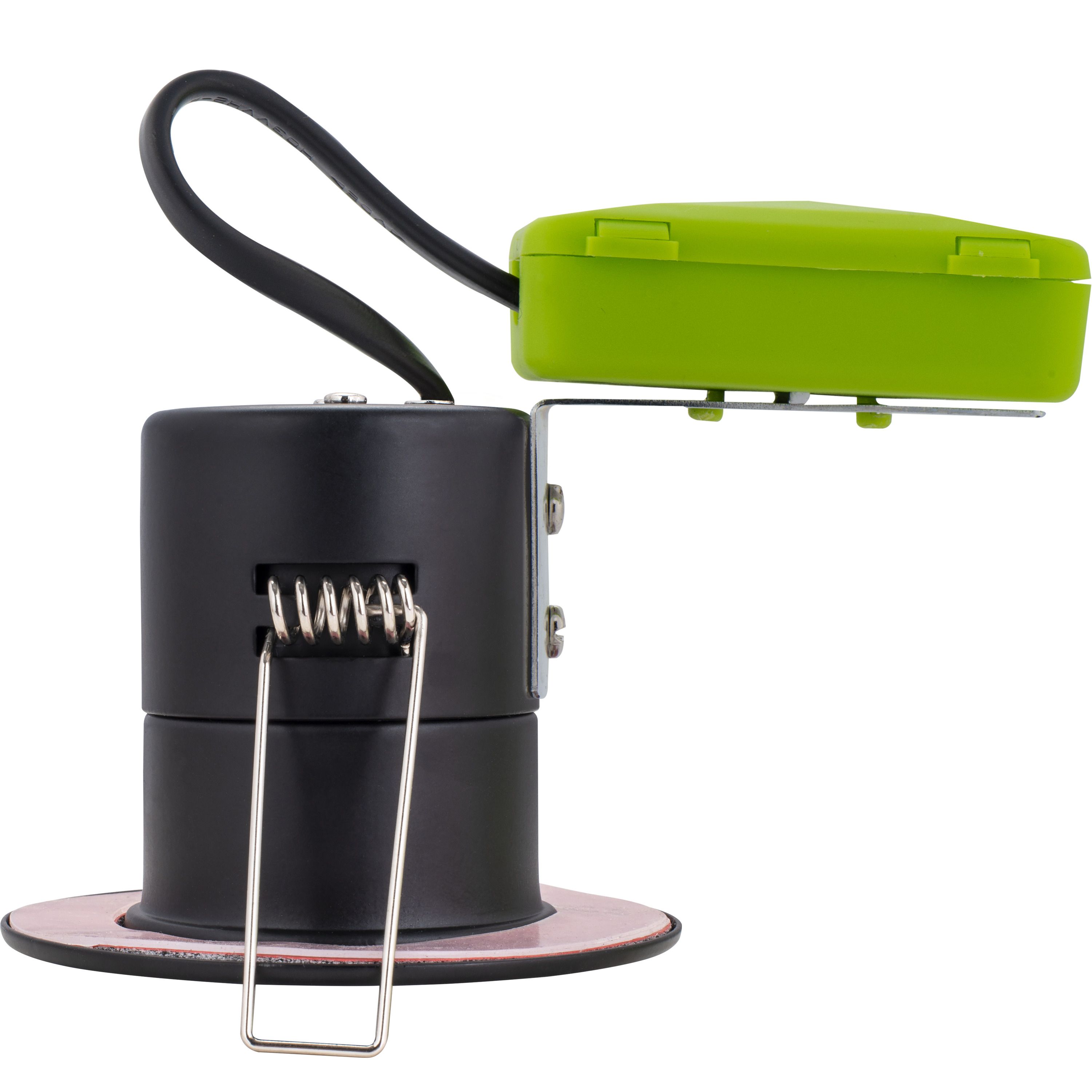 Luceco F-ECO Matt Black Fixed LED Fire-rated Warm white Downlight 5W ...