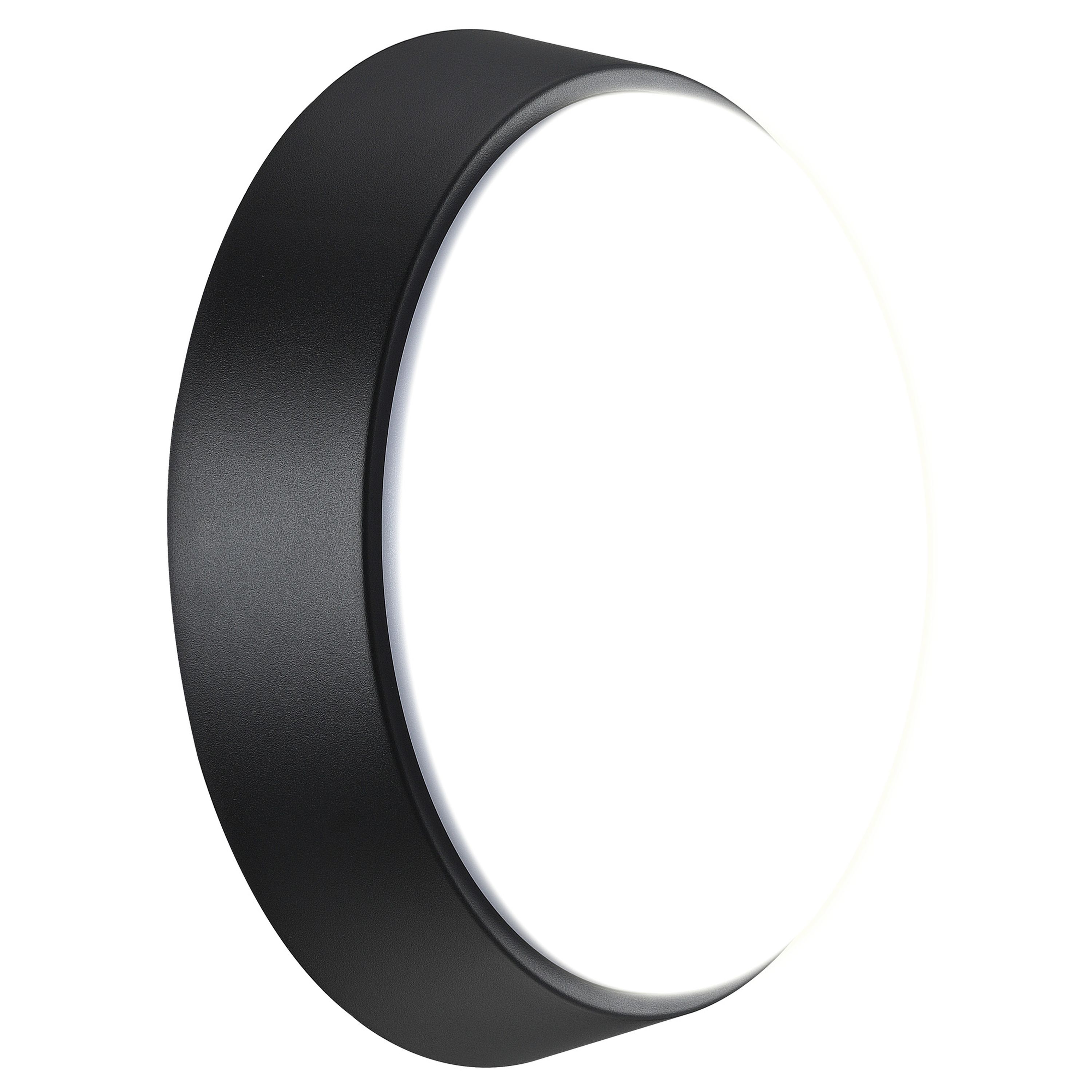 Luceco Fixed Black & White Mains-powered (wired) LED Outdoor Bulkhead ...