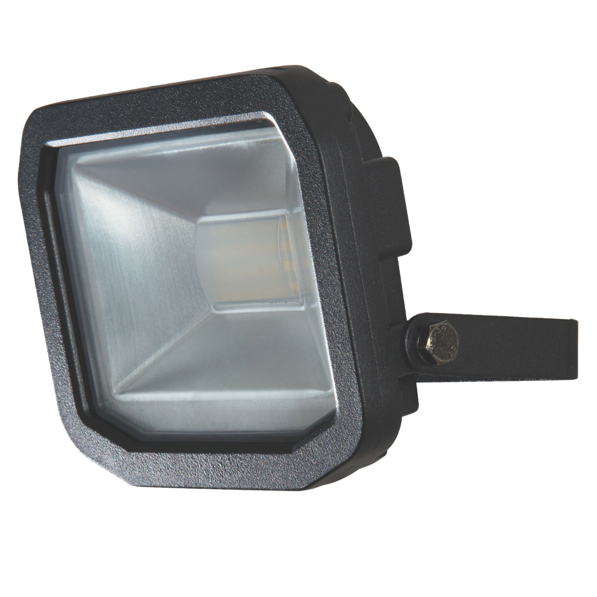 Luceco Guardian slim LFS10W1B50-SF Black Cool white LED Floodlight 600lm