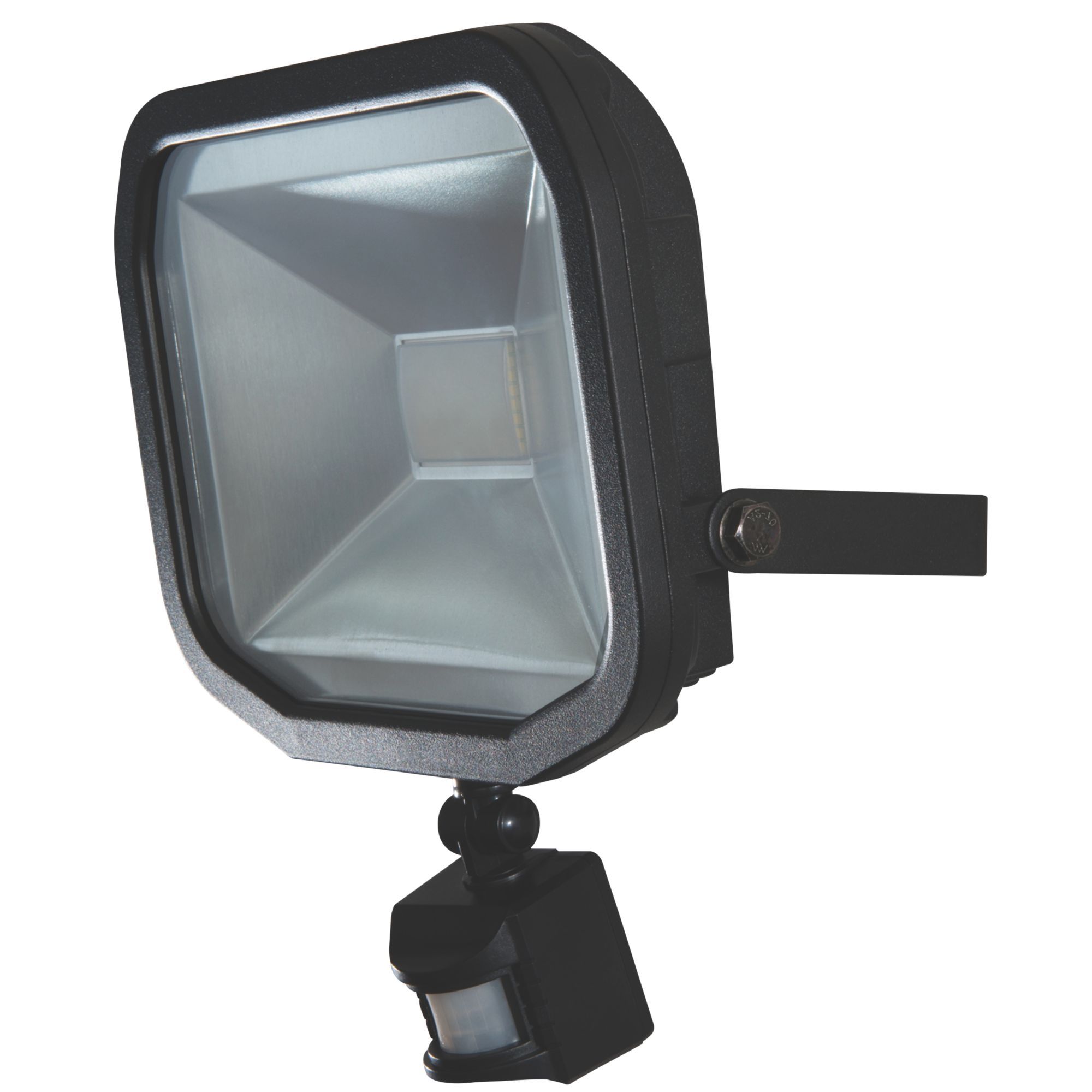Luceco Guardian slim LFSP30W1B50-SF Black Cool white LED Floodlight 1800lm