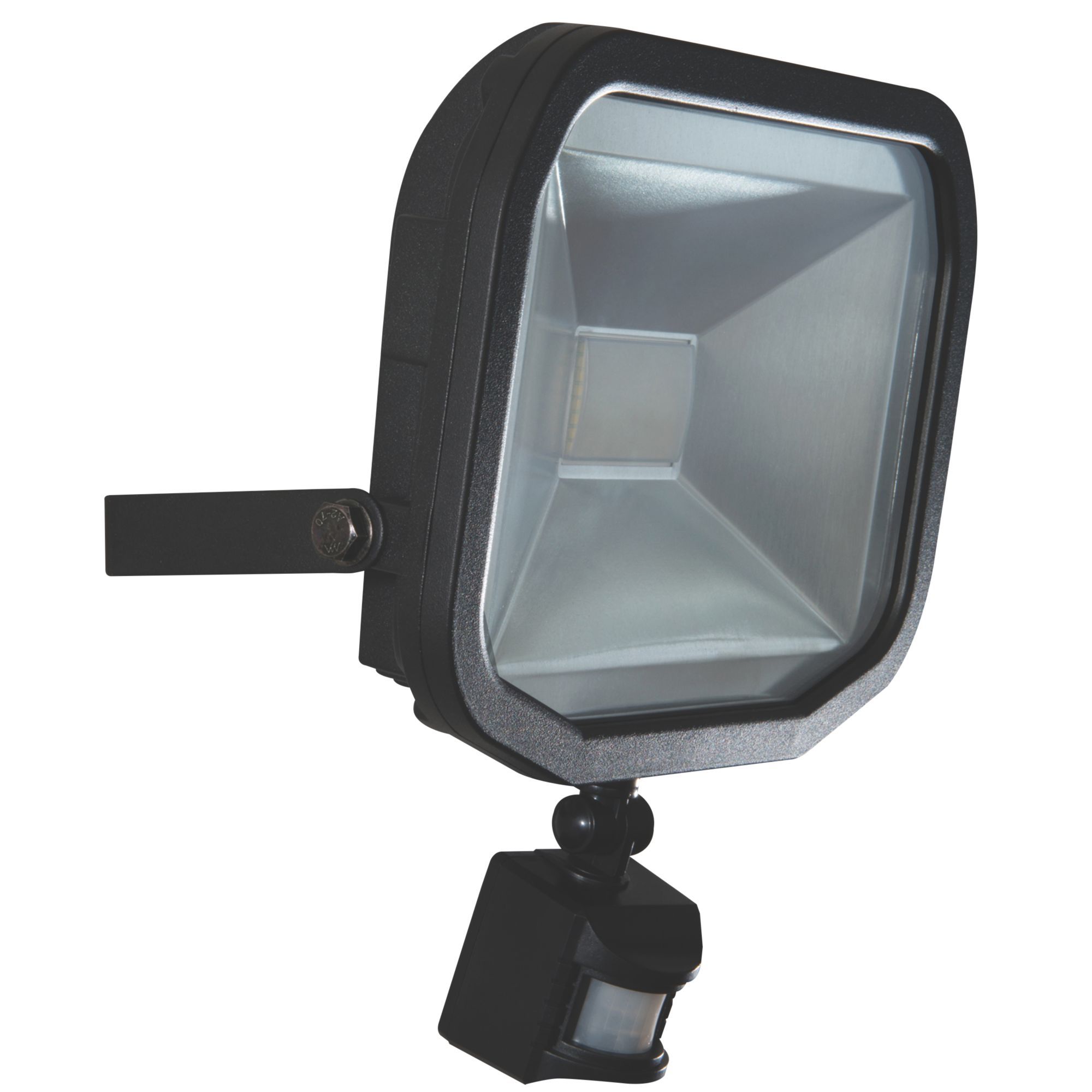 Luceco Guardian slim LFSP30W1B50-SF Black Cool white LED Floodlight 1800lm