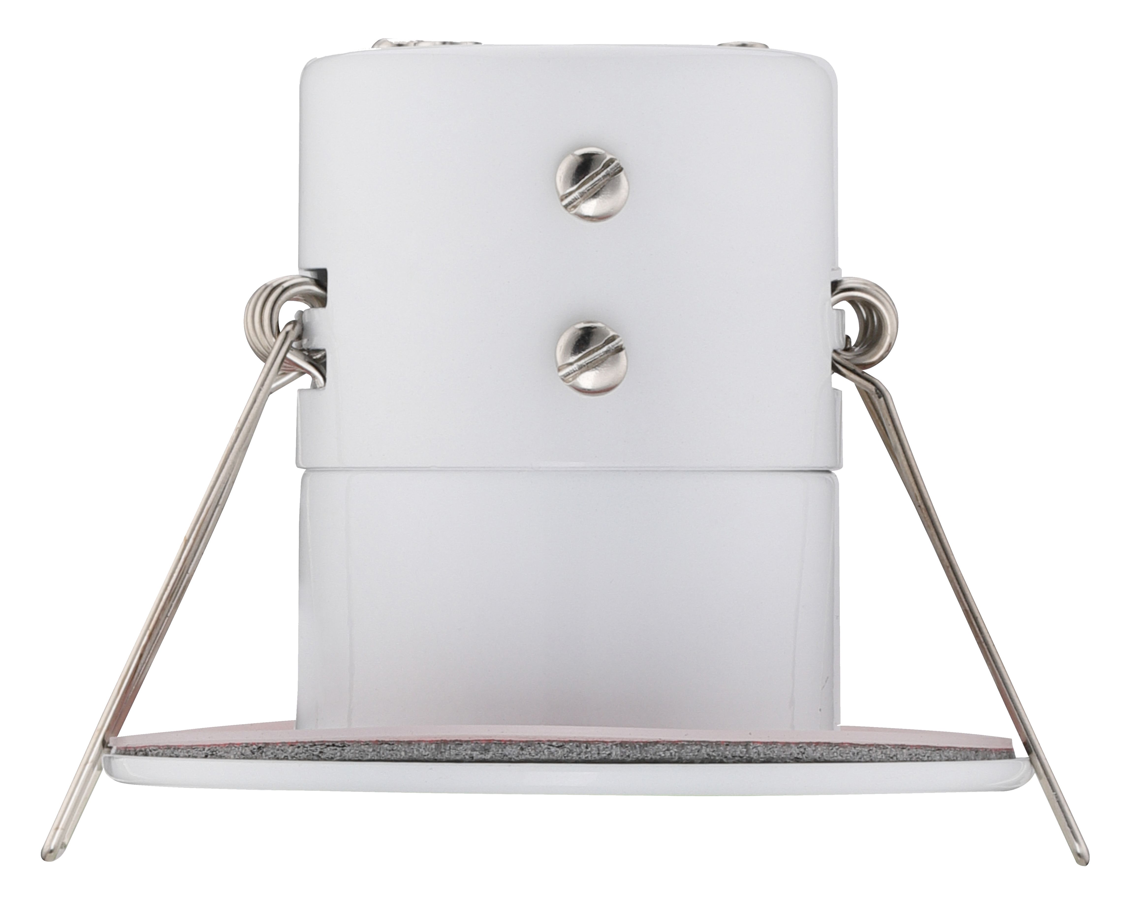 Luceco Matt White Fixed LED Fire-rated Cool white Downlight 5W IP65