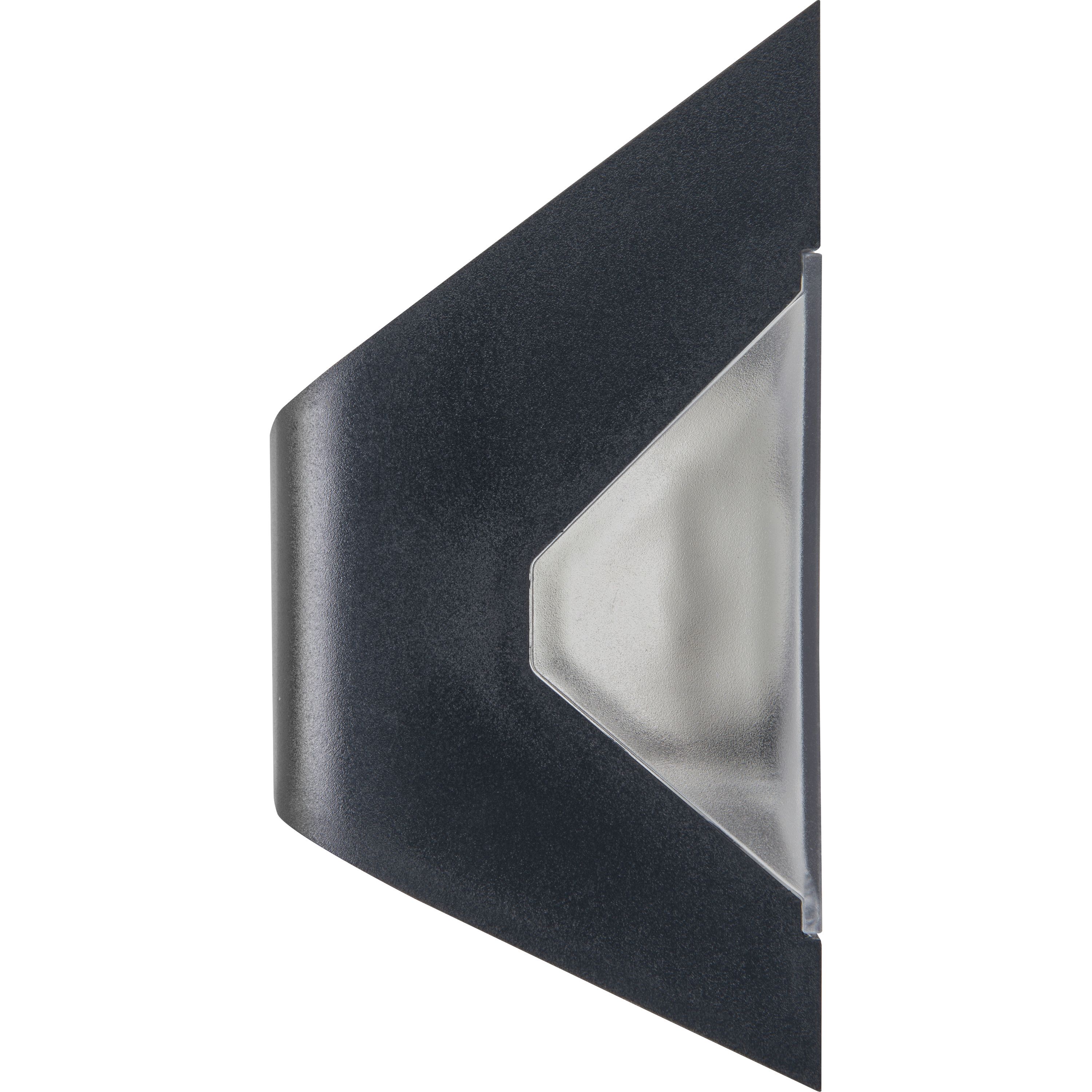 Luceco Prysm Non-adjustable Black Battery & solar-powered LED 6W PIR ...