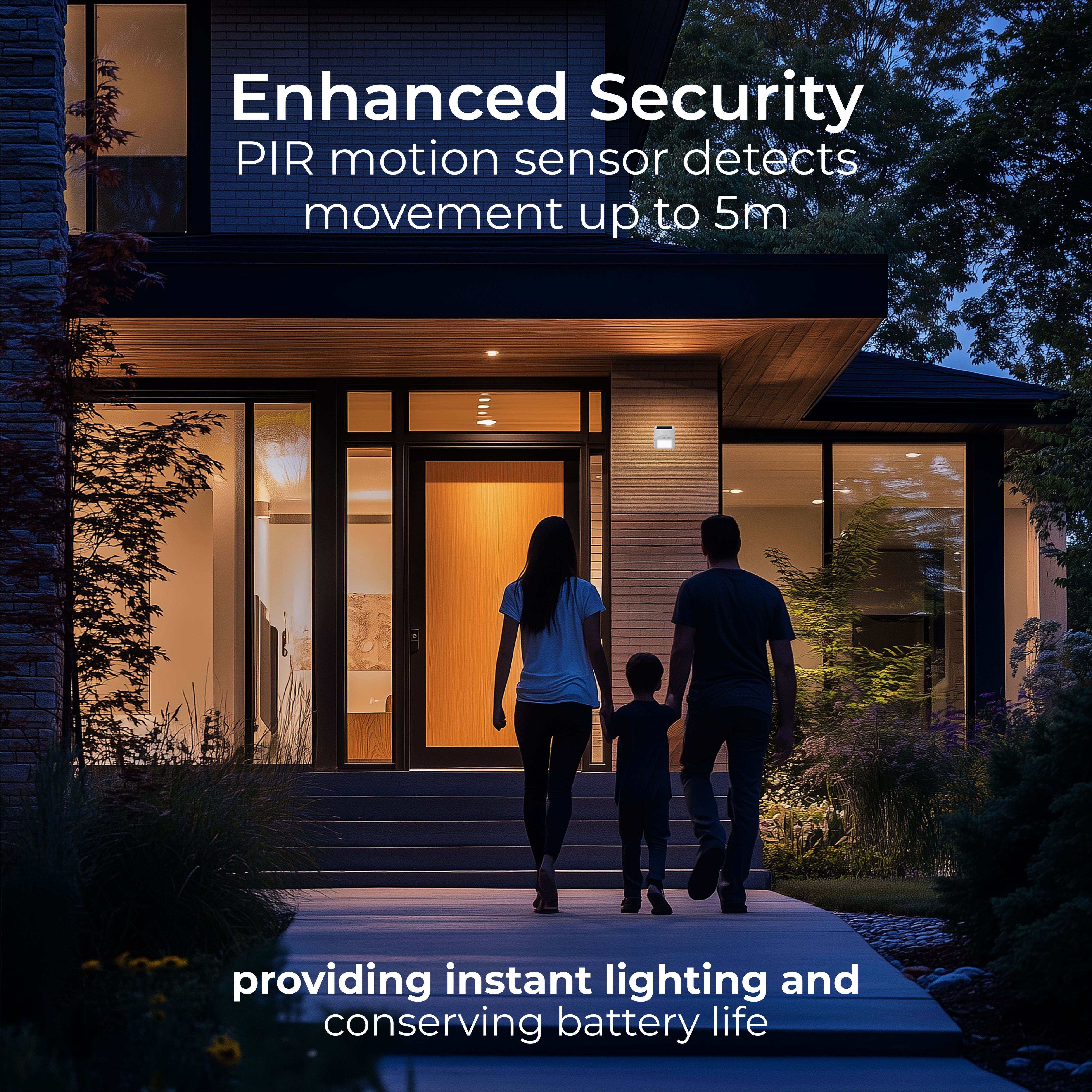 Luceco Prysm Non-adjustable White Battery & solar-powered LED 3W PIR ...