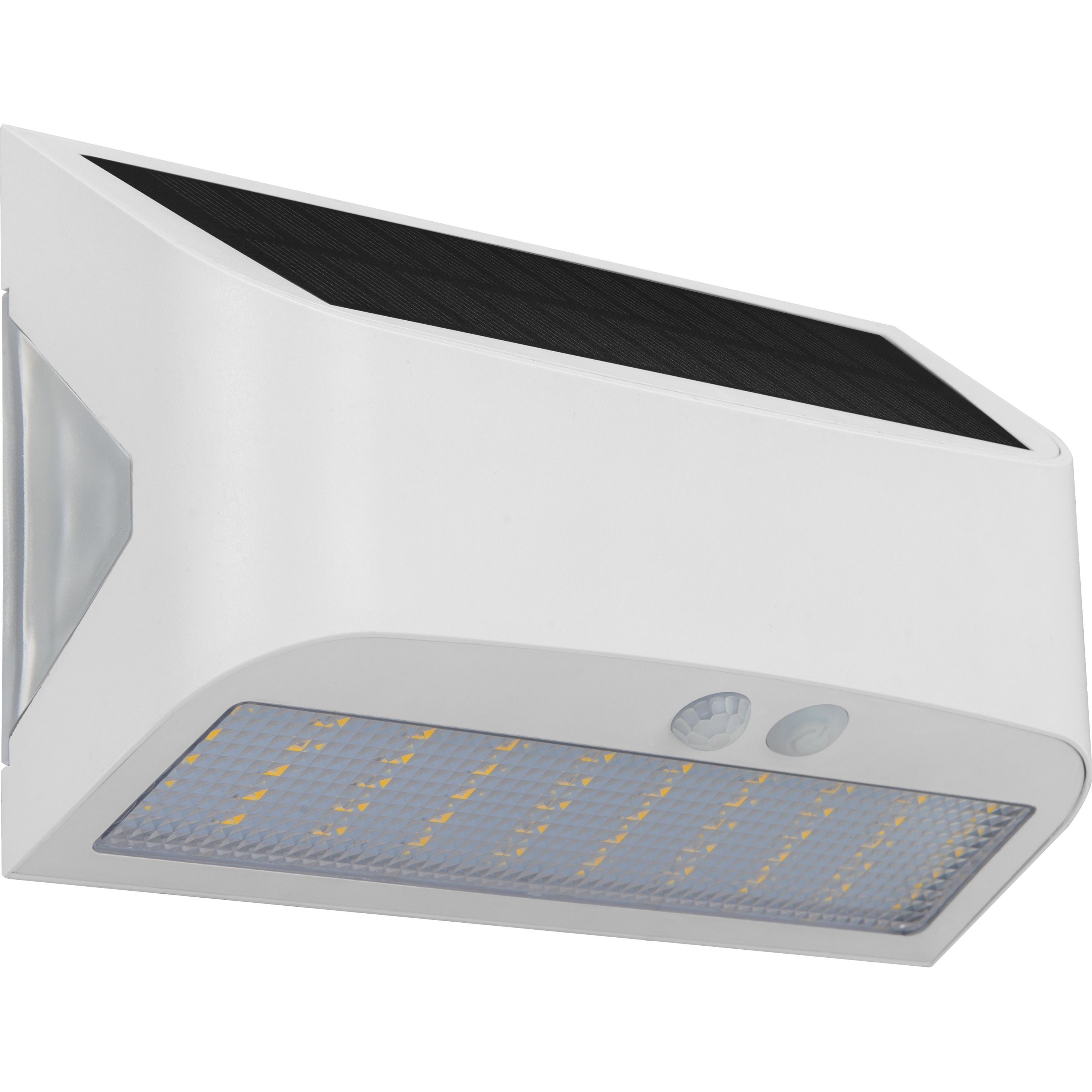 Luceco Prysm Non-adjustable White Battery & solar-powered LED 6W PIR ...