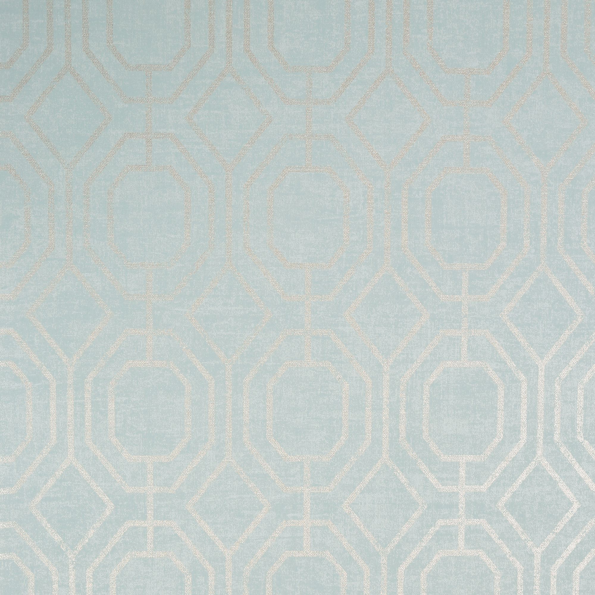 Luxe geo Duck egg Smooth Wallpaper Sample