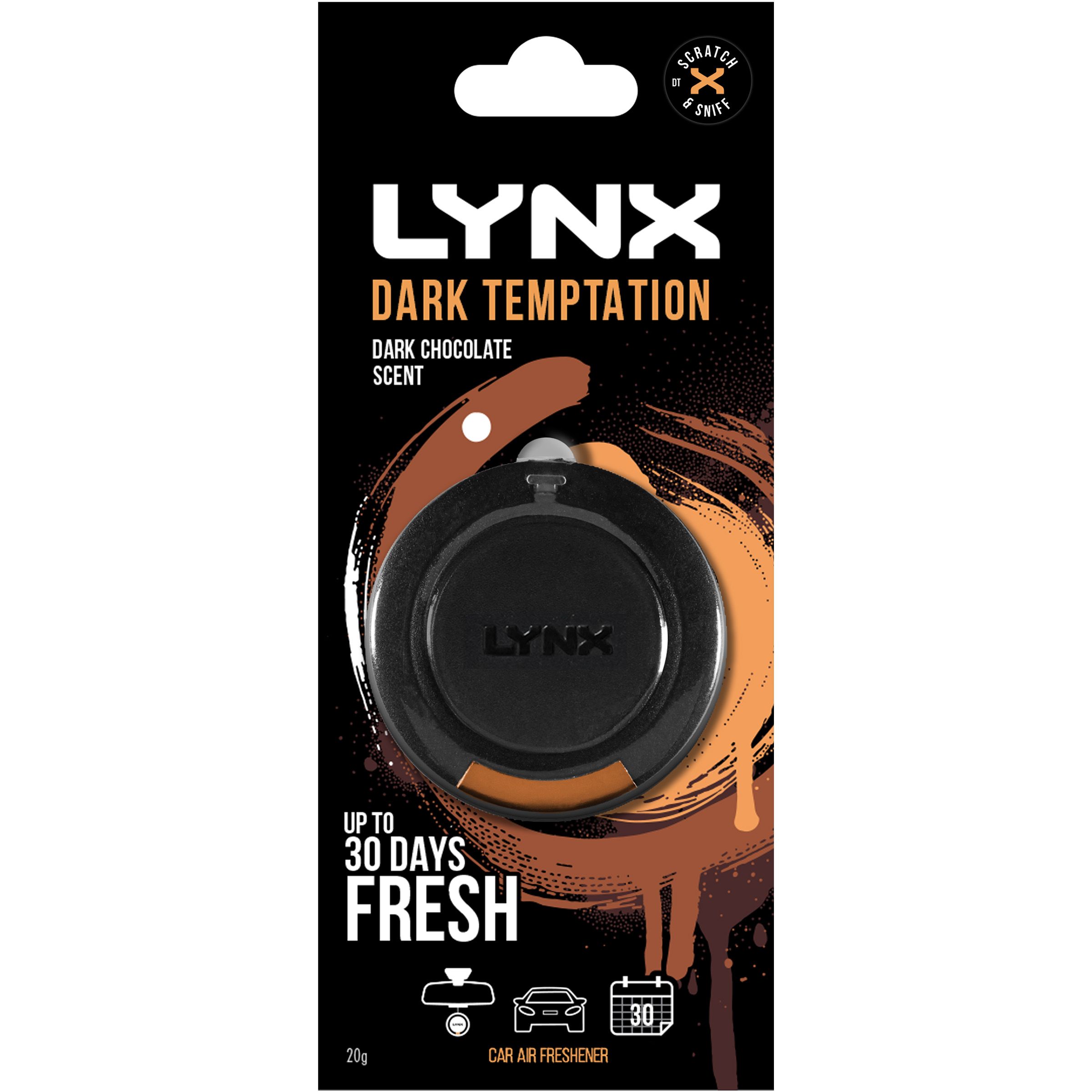 LYNX Black disc with coloured accent & embossed Lynx logo Dark ...