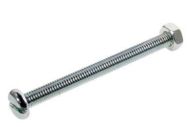 M4 Machine screw (L) 50mm (Dia) 4mm, Pack of 10 | DIY at B&Q