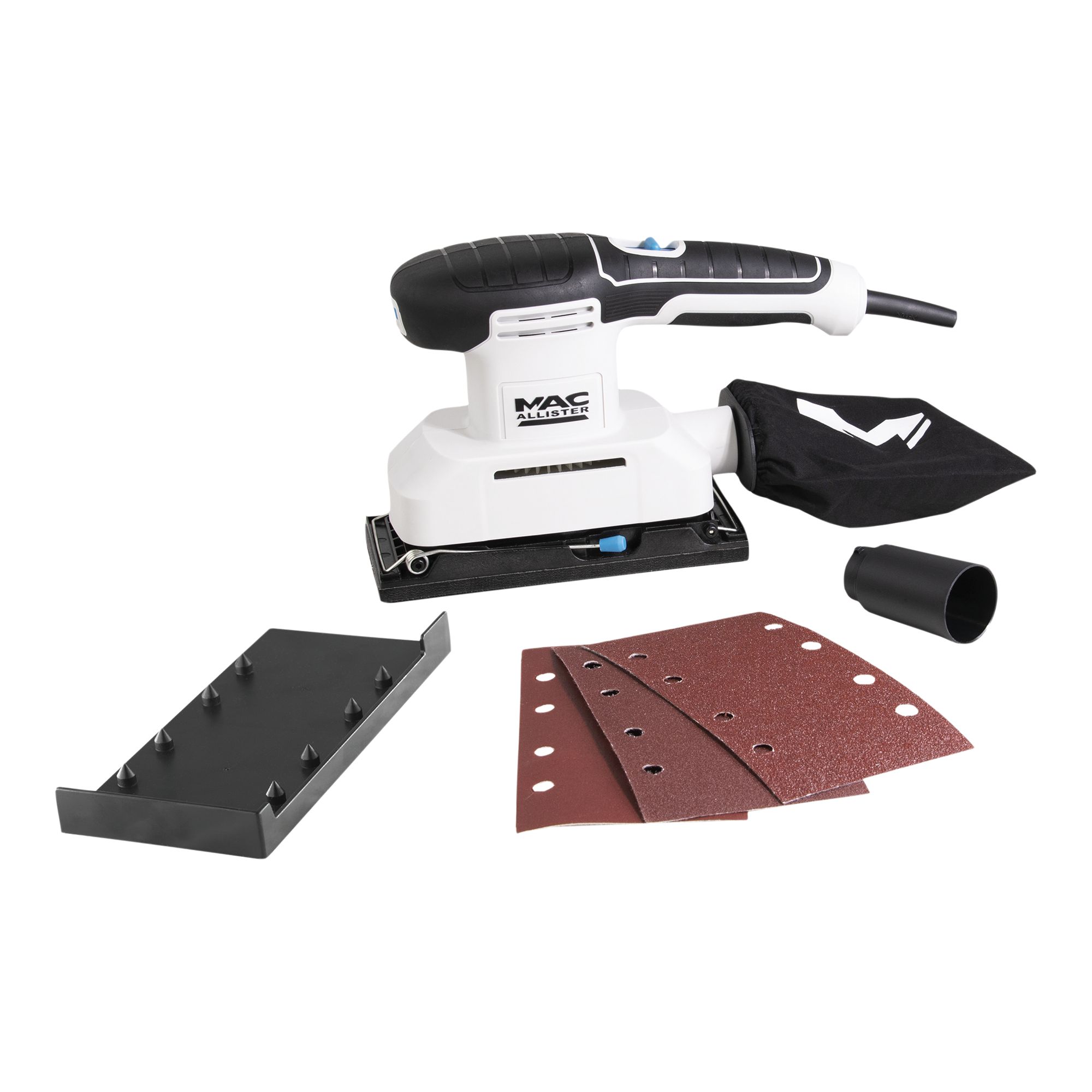 Mac Allister 200W 220-240V Corded 1/3 sheet sander MCB997SDR