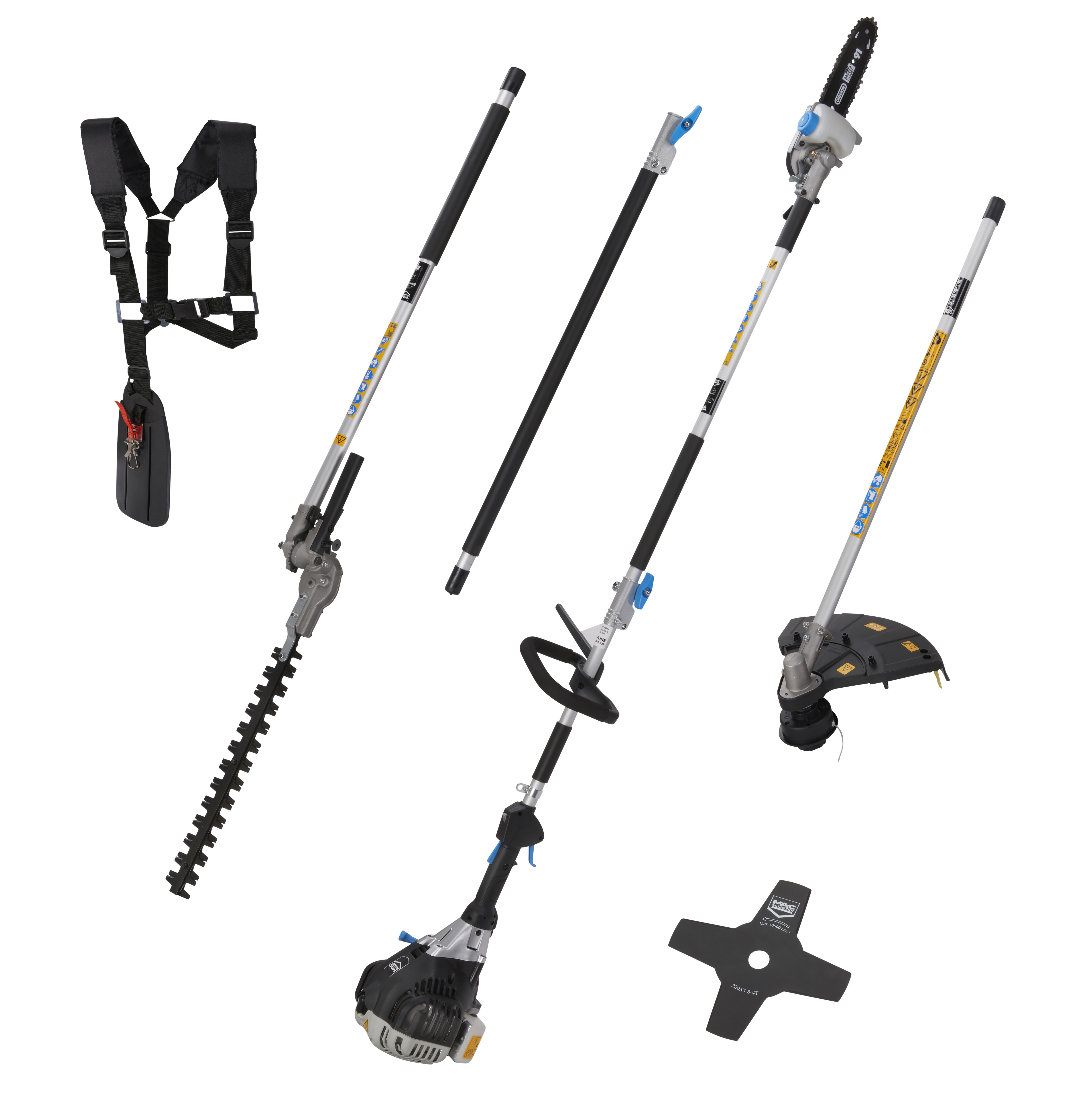 Mac Allister 25cc Petrol 4-in-1 multi tool